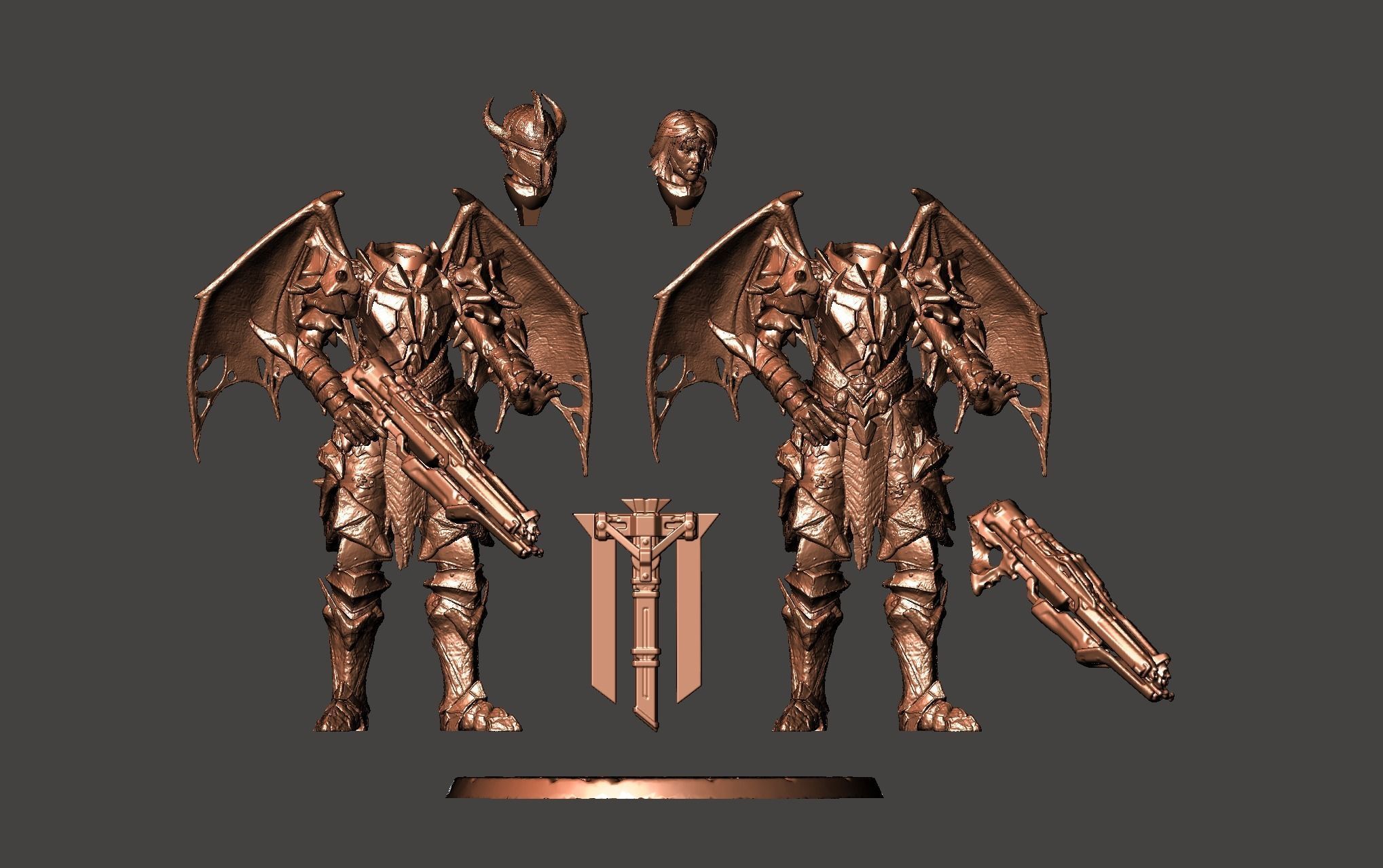 GALENA QUAKE CHAMPIONS TOTEM EPIC VANITY ULTRA HIGH DETAILED STL 3D ...
