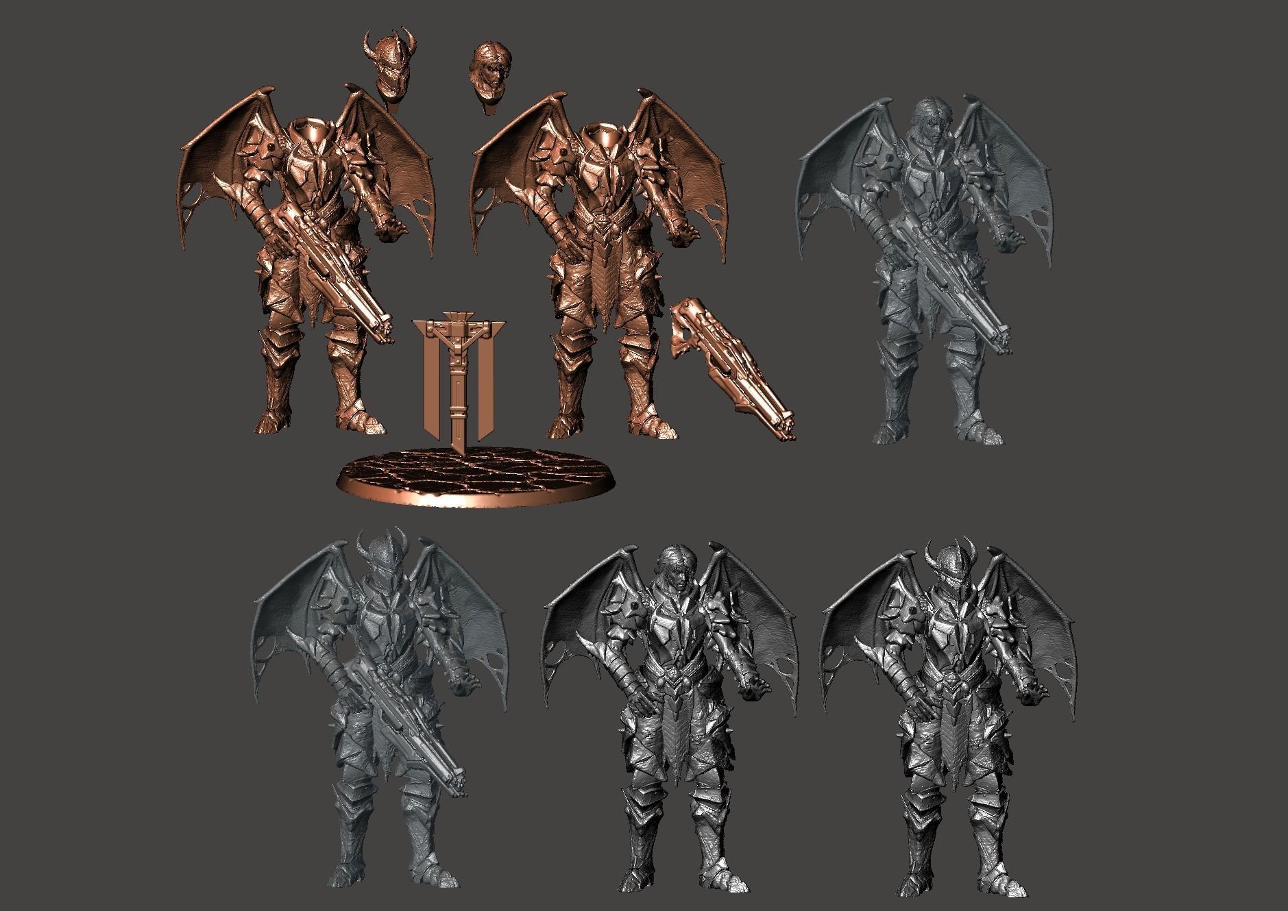 GALENA QUAKE CHAMPIONS TOTEM EPIC VANITY ULTRA HIGH DETAILED STL 3D ...