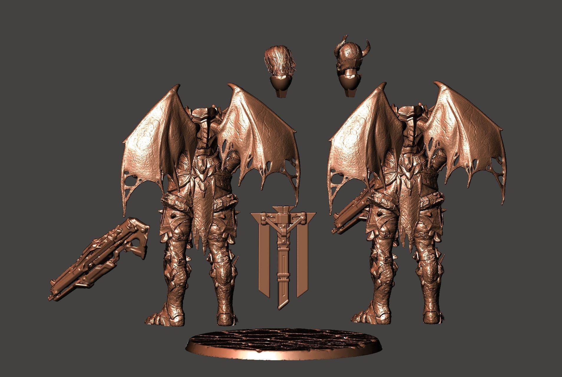 GALENA QUAKE CHAMPIONS TOTEM EPIC VANITY ULTRA HIGH DETAILED STL 3D ...