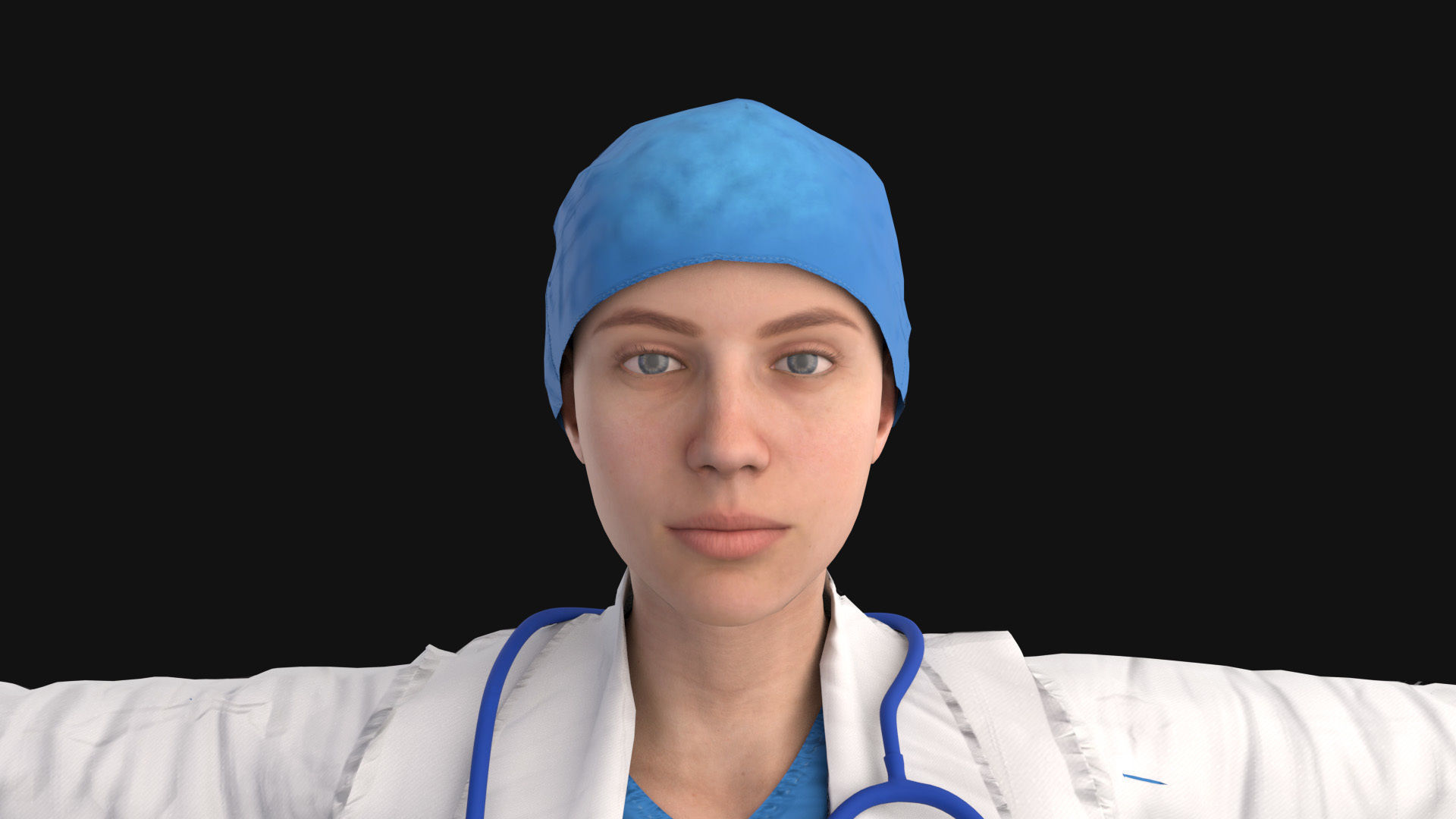 3D model Female Doctor Rigged VR / AR / low-poly | CGTrader