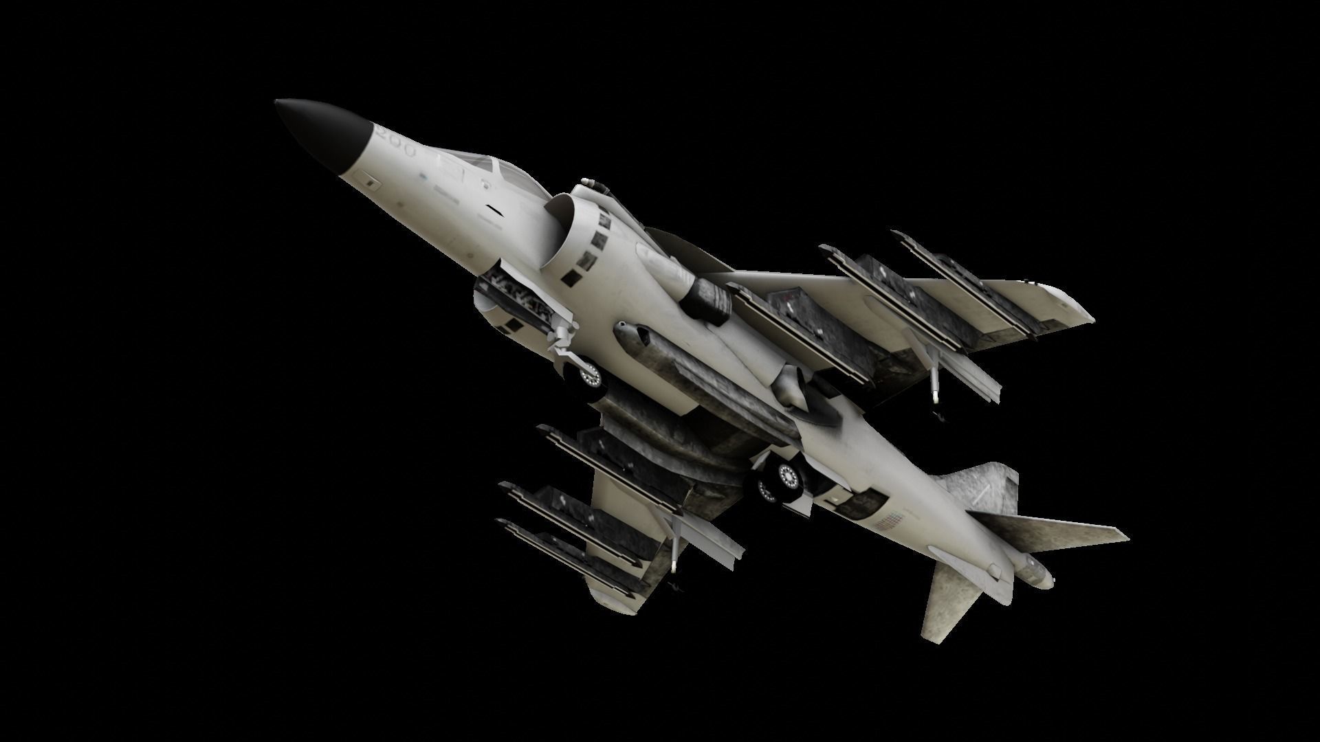 3D model Harrier jump jet VR / AR / low-poly | CGTrader