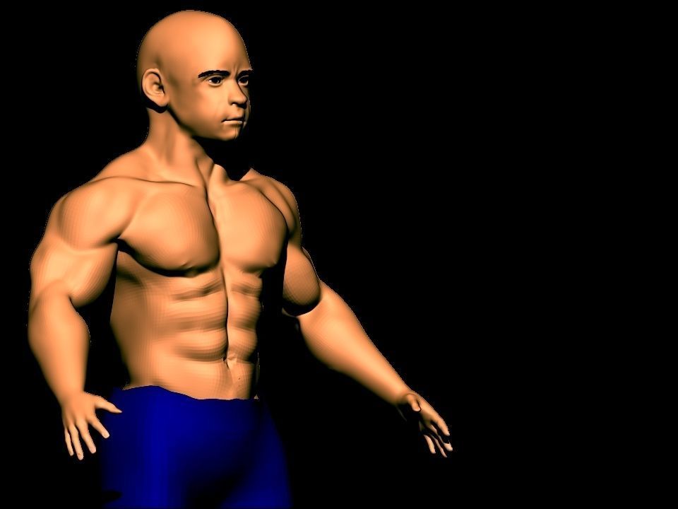 3D model BOY BODYBUILDER VR / AR / low-poly | CGTrader