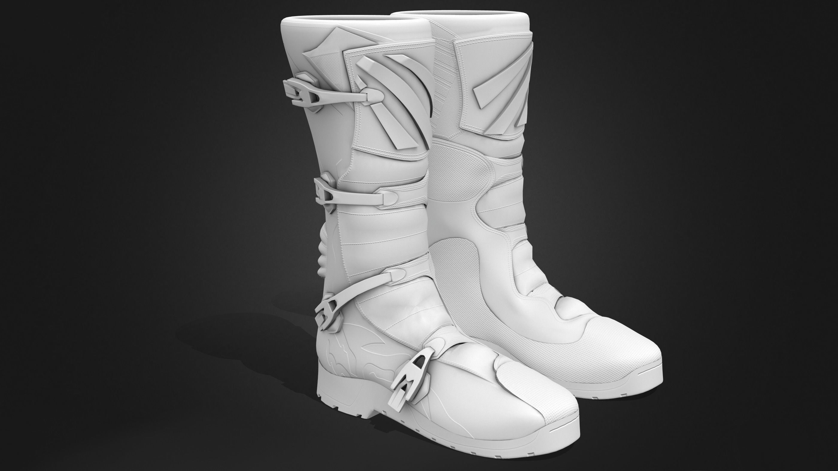 3D model Female Motorcycle Boots VR / AR / low-poly | CGTrader