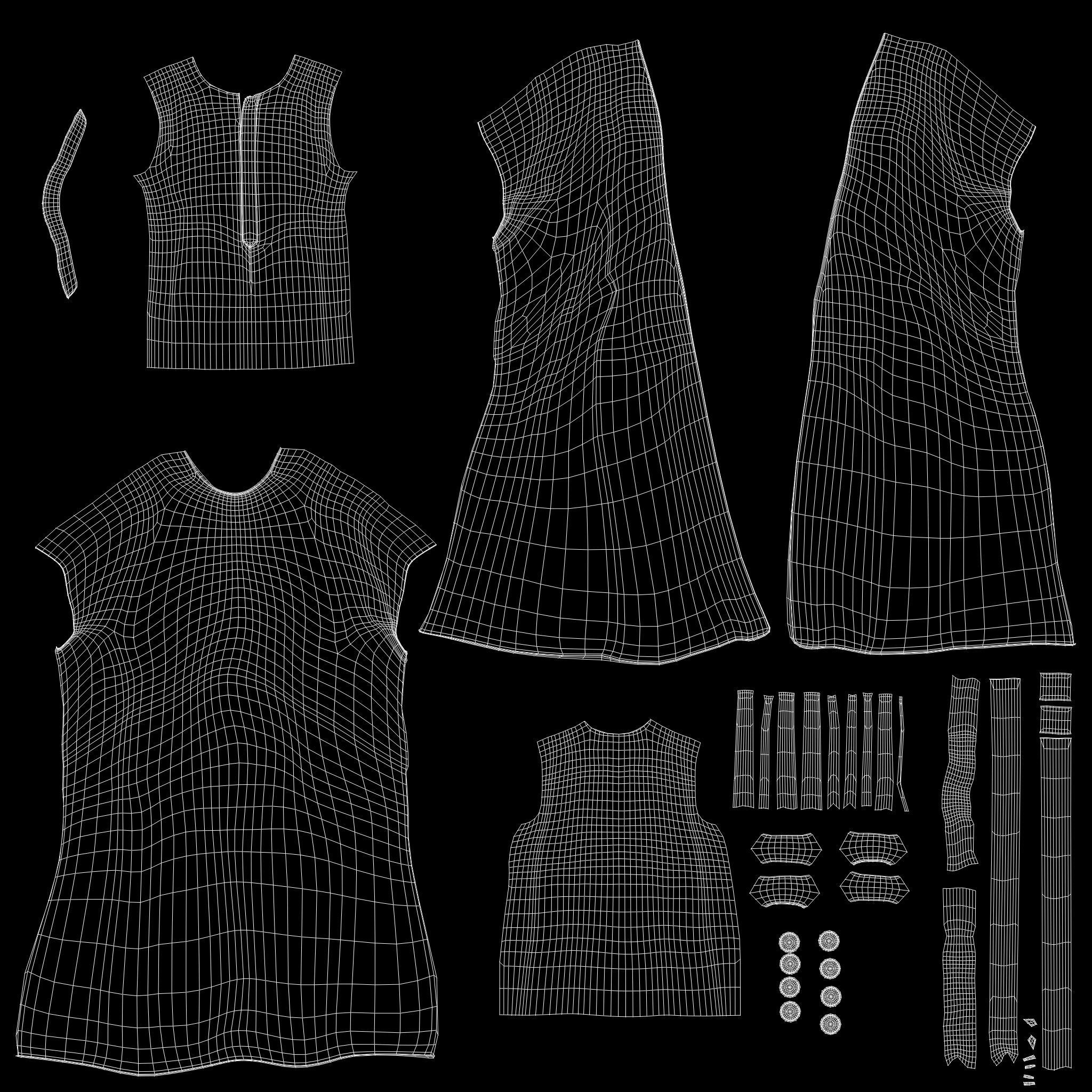 3D model Traditional Arab Mens Jalabiya Thobe Bisht Cloak Dress VR / AR ...