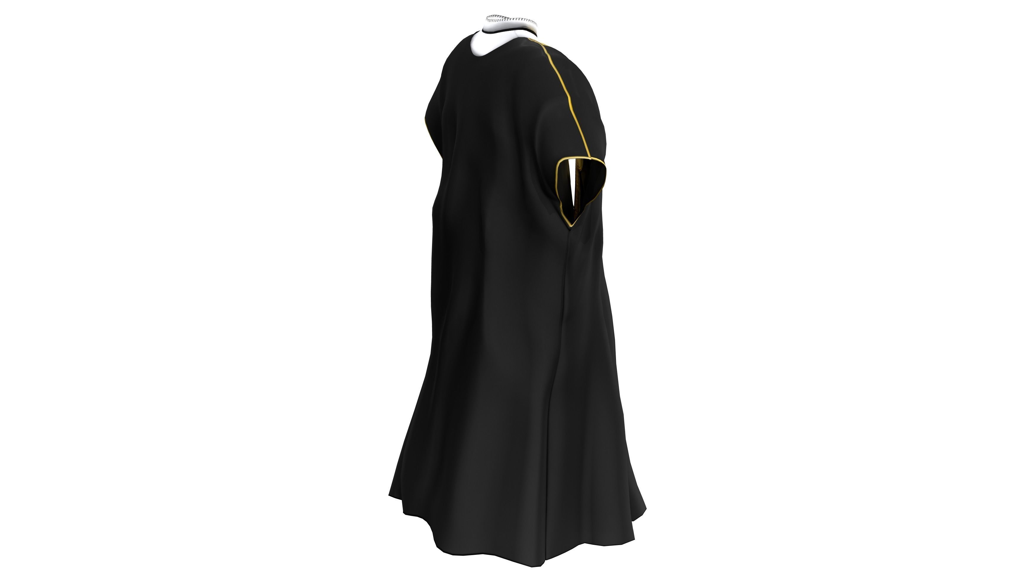 3D model Traditional Arab Mens Jalabiya Thobe Bisht Cloak Dress VR / AR ...