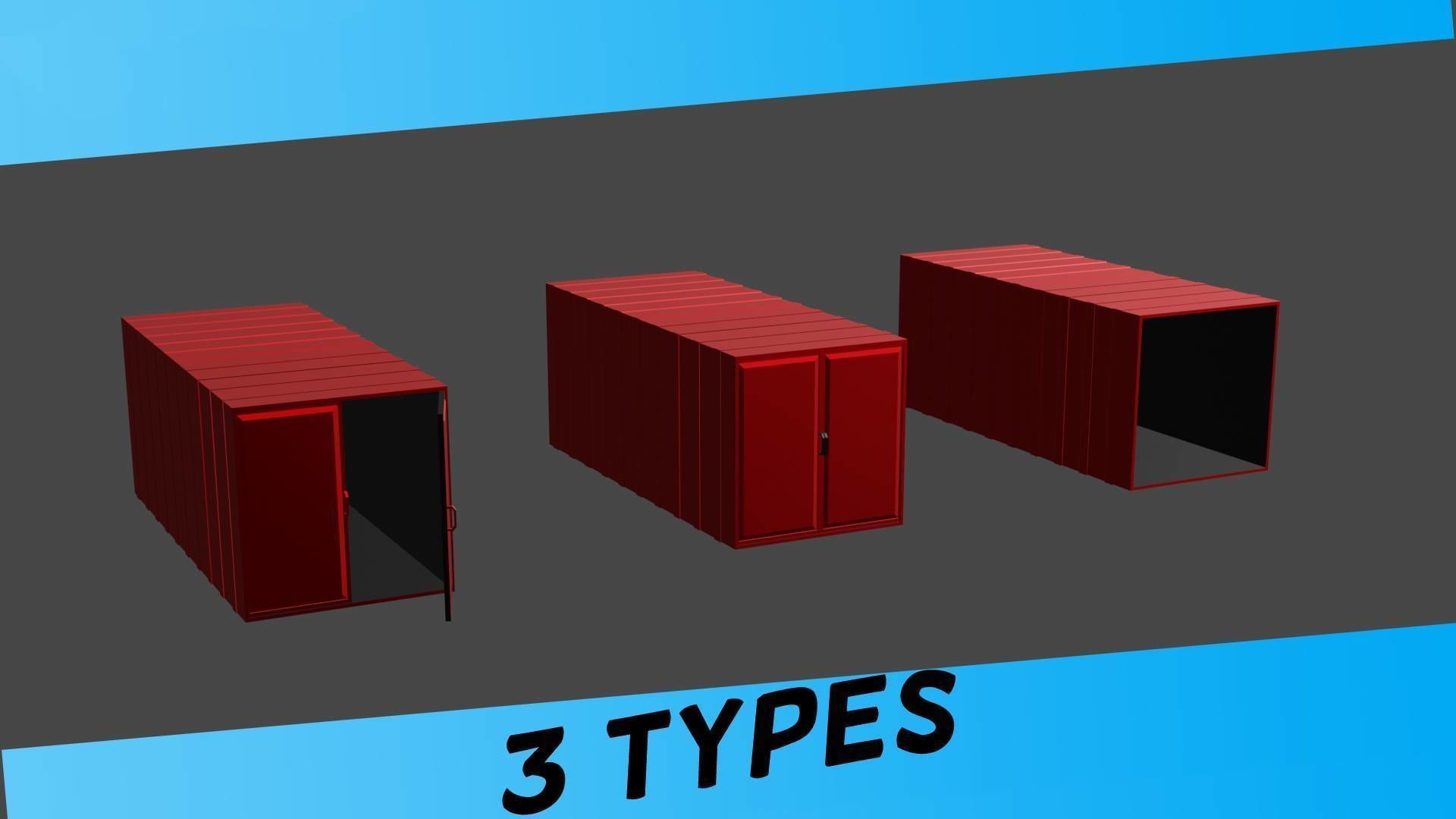 a shipping container 3D model free 3D model | CGTrader