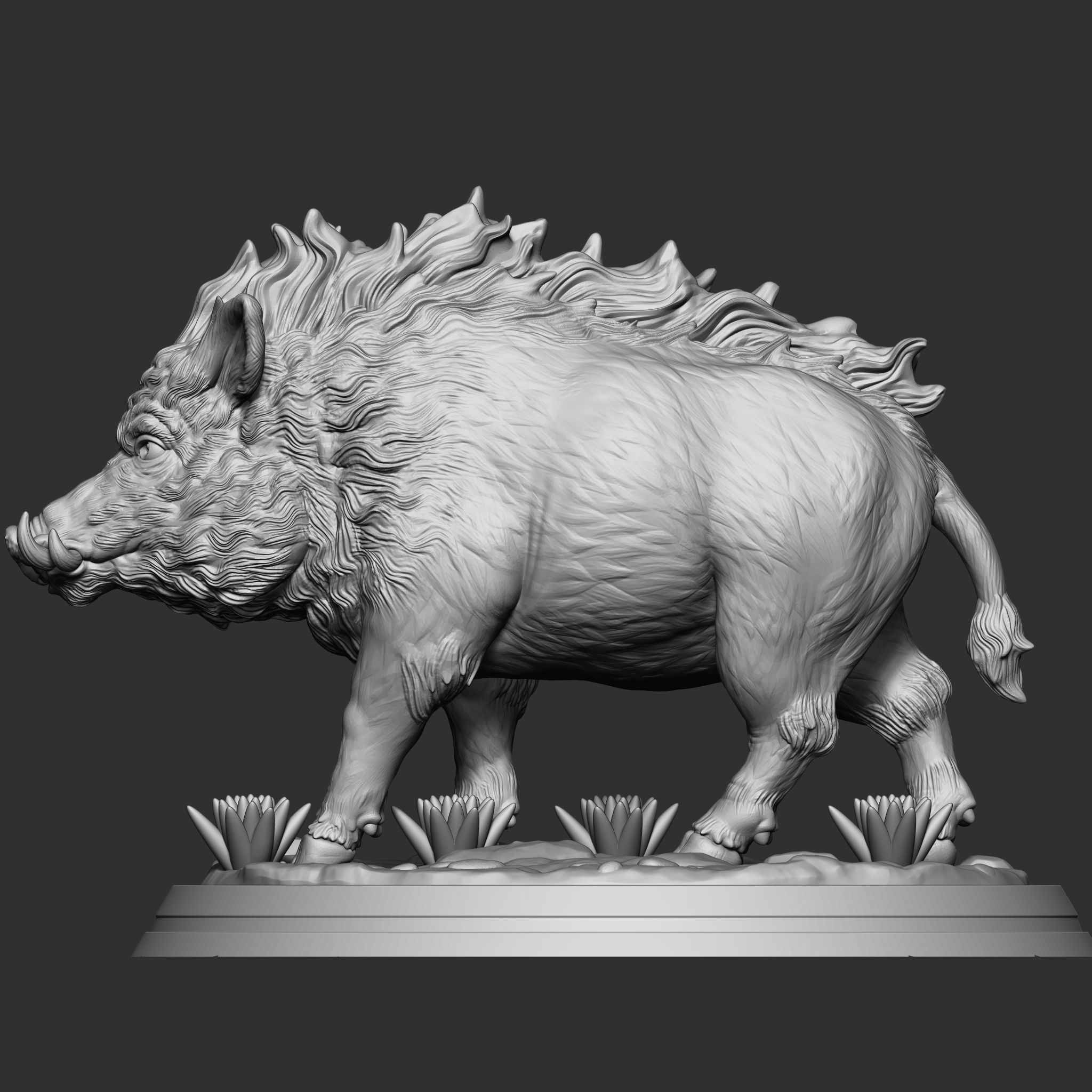 WILD BOAR free 3D model 3D printable | CGTrader