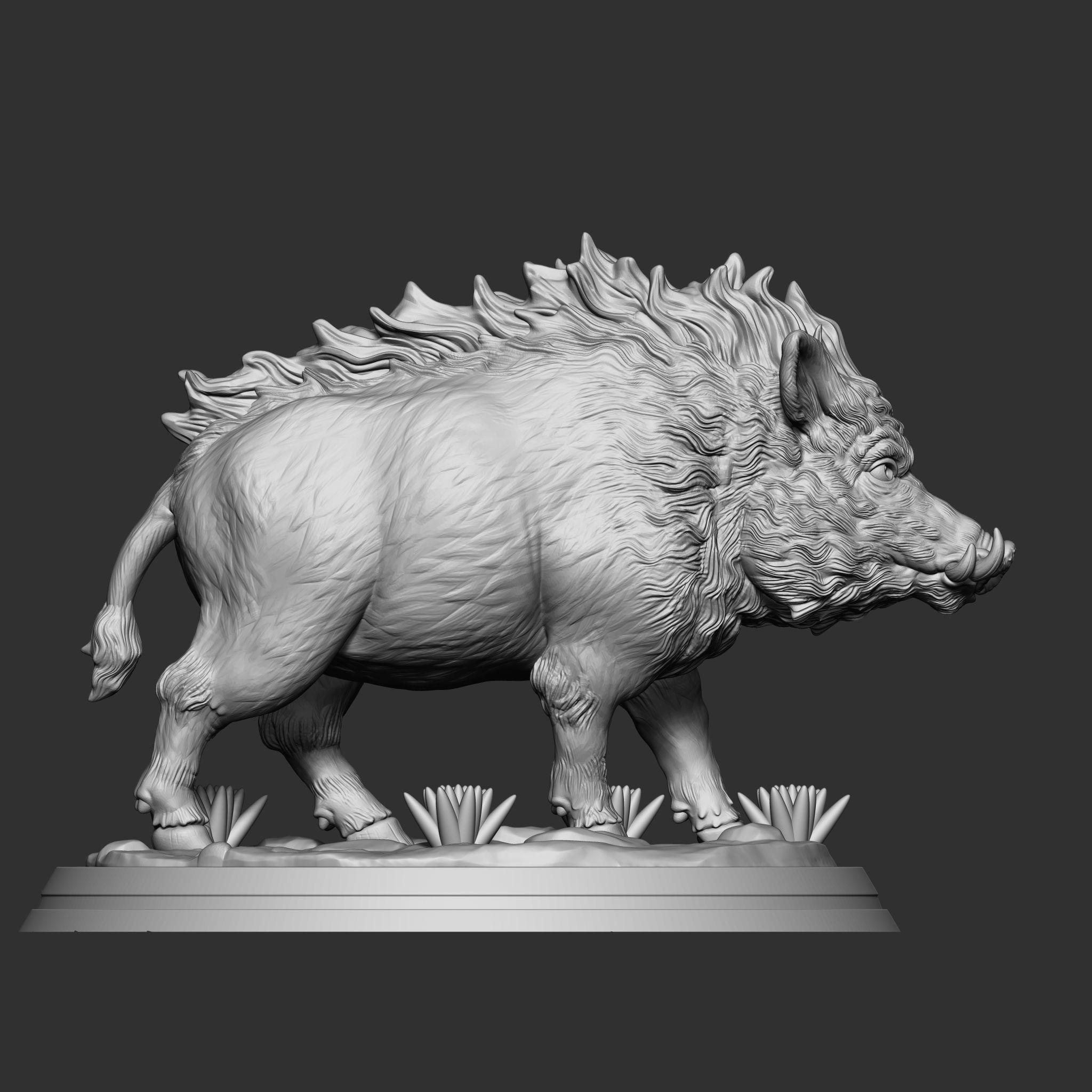 WILD BOAR free 3D model 3D printable | CGTrader