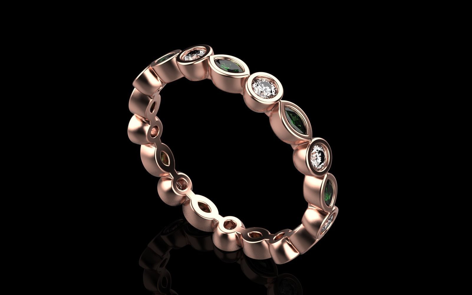 infinity marquise ring model 347 3D model 3D printable | CGTrader