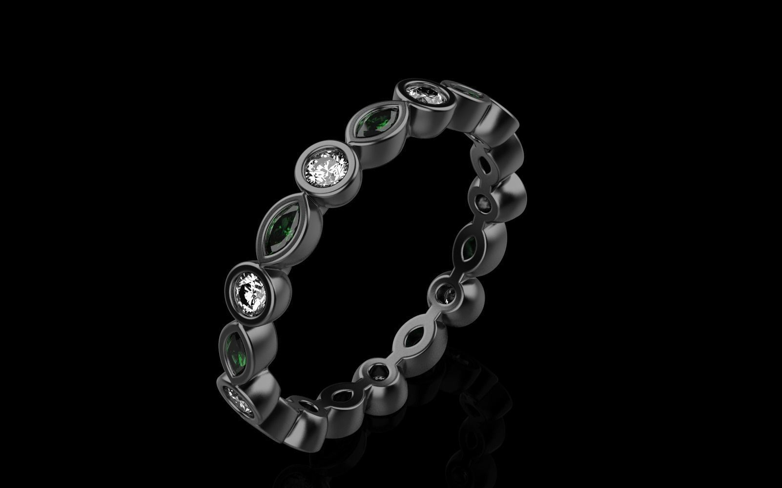 infinity marquise ring model 347 3D model 3D printable | CGTrader