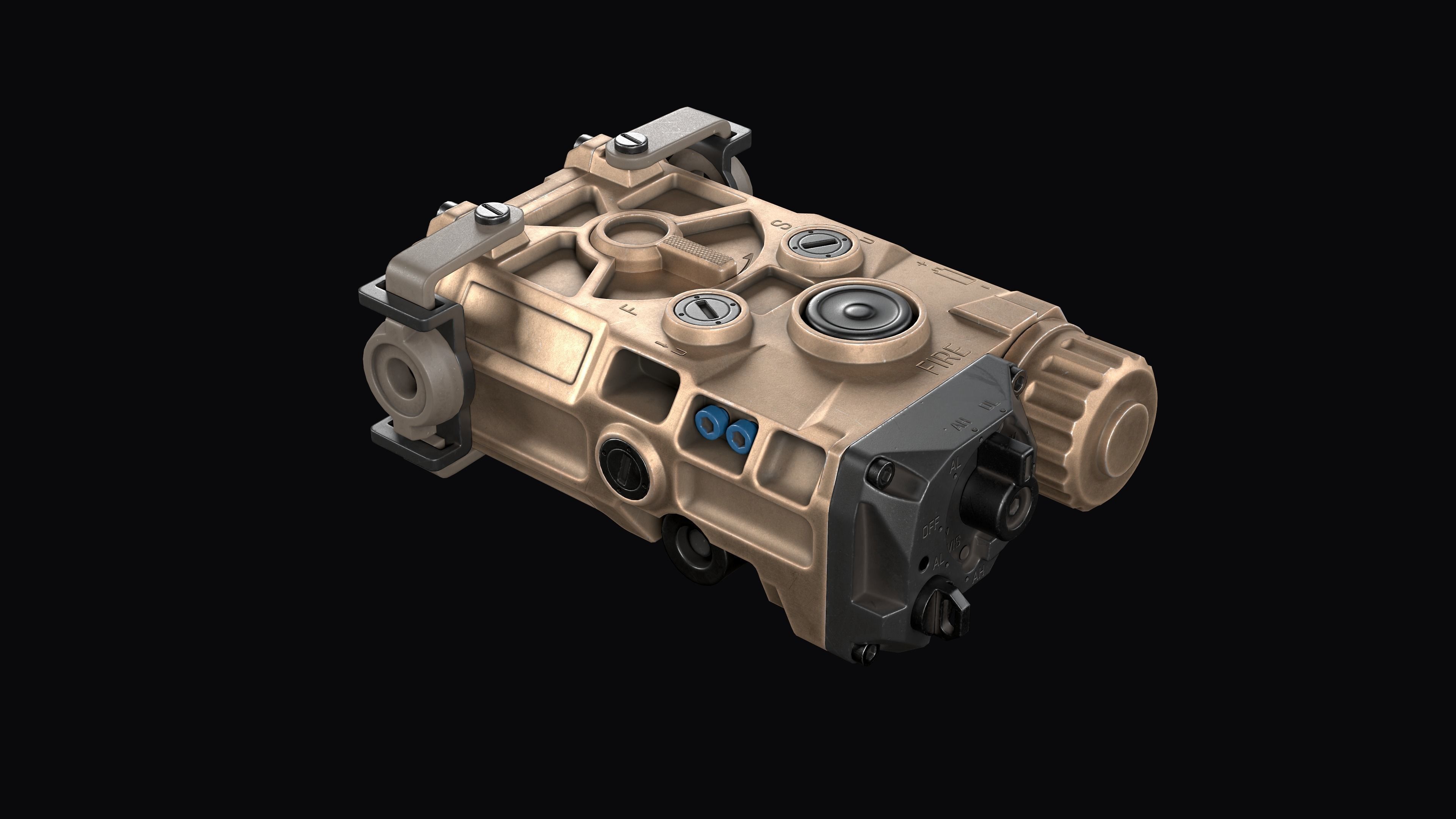 3D model Tactical device Laser Sight EOtech OGL VR / AR / low-poly ...