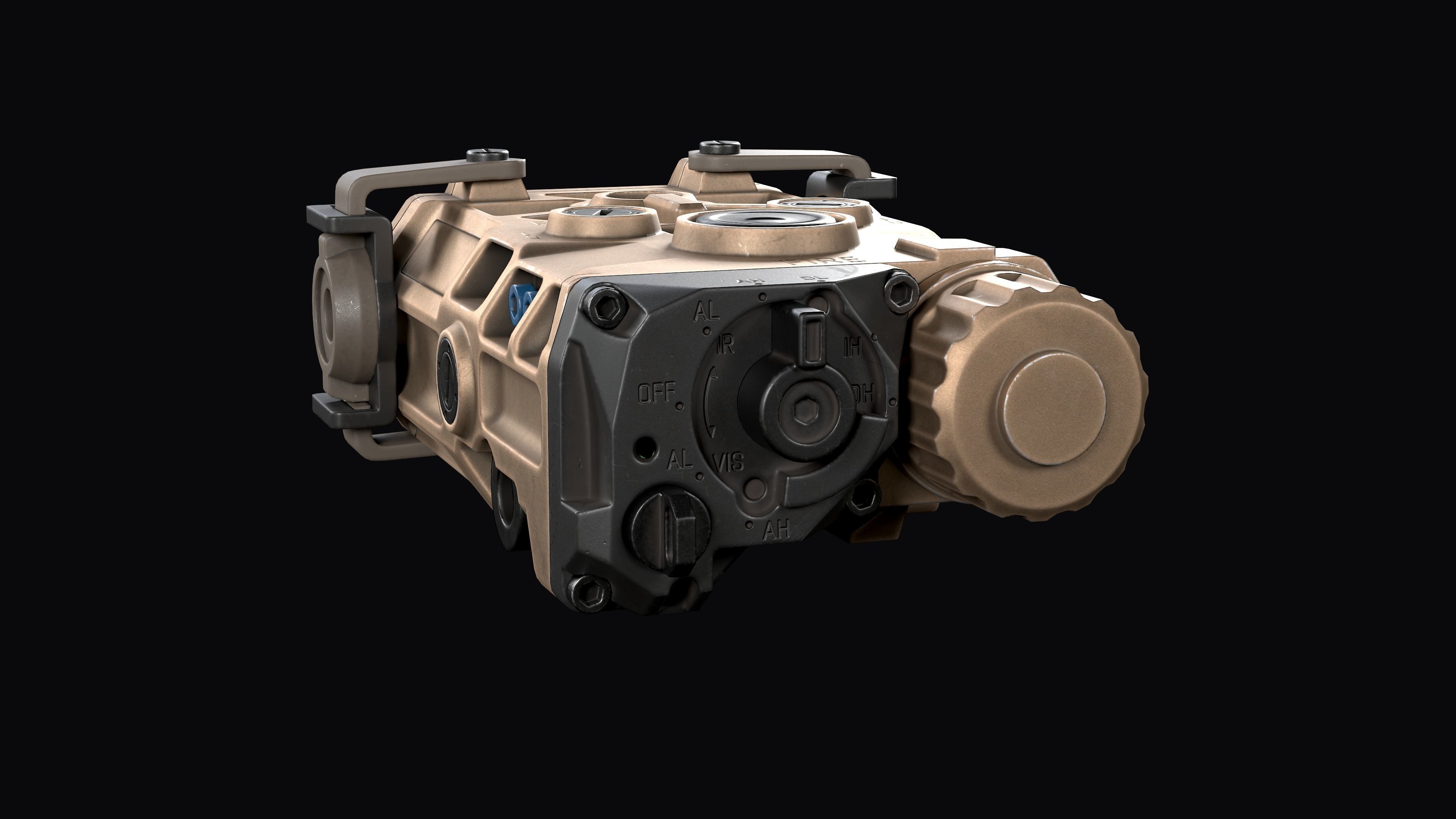 3D model Tactical device Laser Sight EOtech OGL VR / AR / low-poly ...