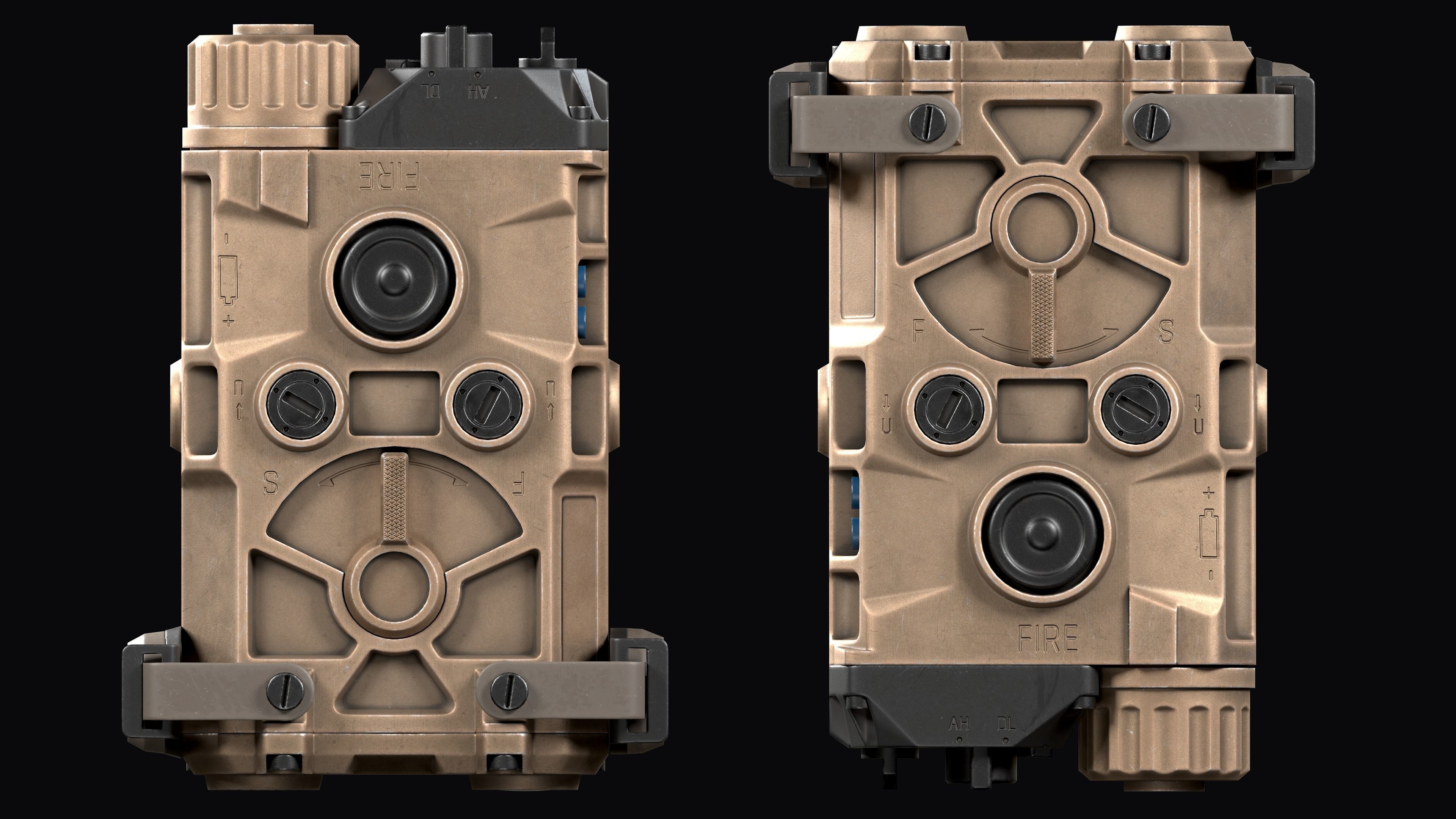 3D model Tactical device Laser Sight EOtech OGL VR / AR / low-poly ...