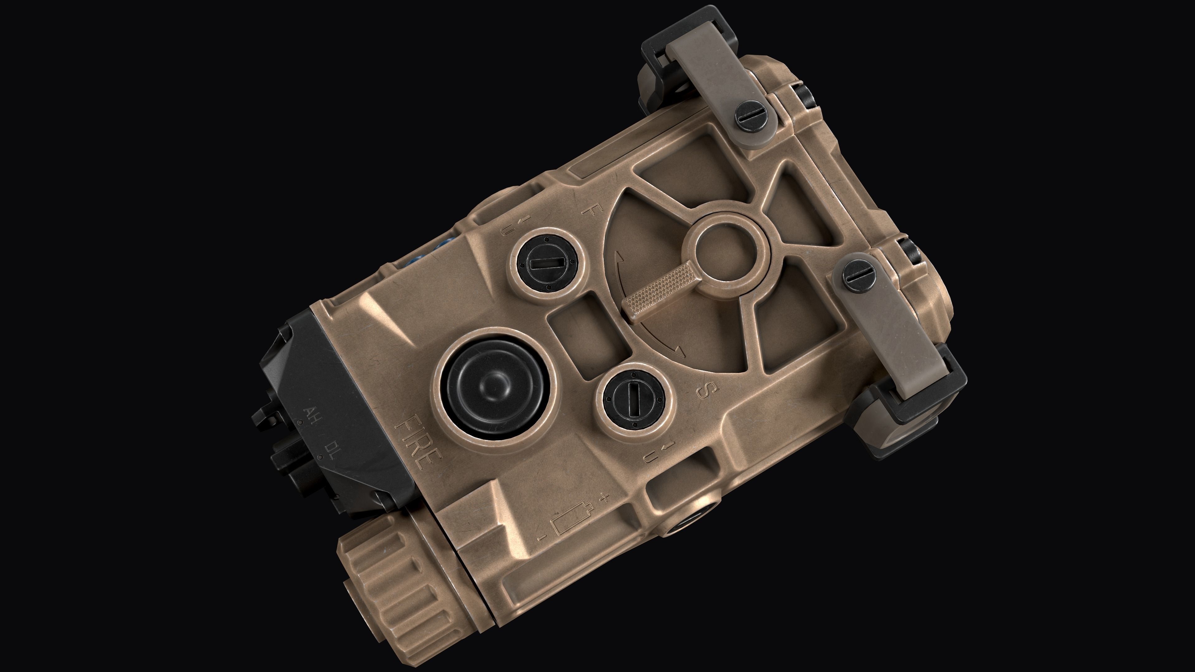 3D model Tactical device Laser Sight EOtech OGL VR / AR / low-poly ...