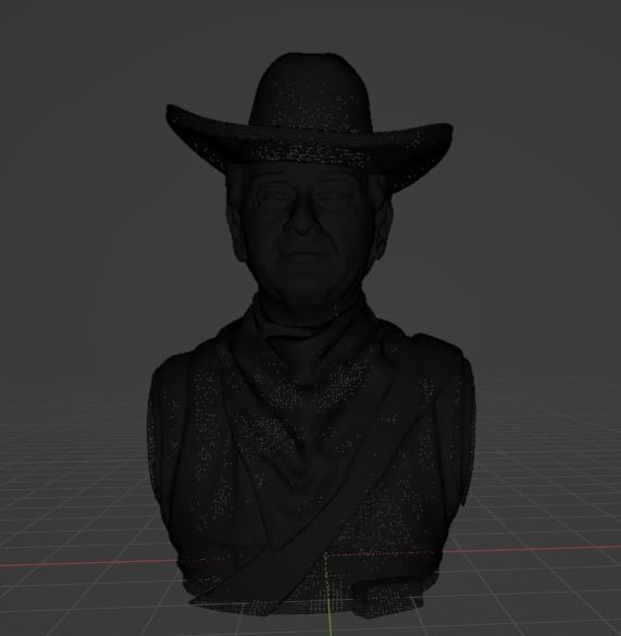 John Wayne 3D model 3D printable | CGTrader