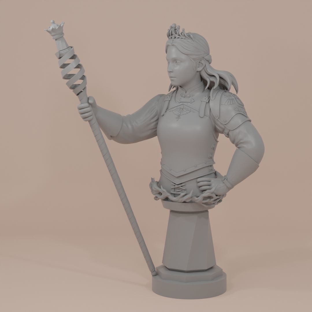 Chess Queen 3D model 3D printable | CGTrader