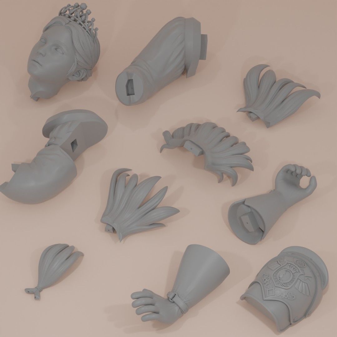 Chess Queen 3D model 3D printable | CGTrader