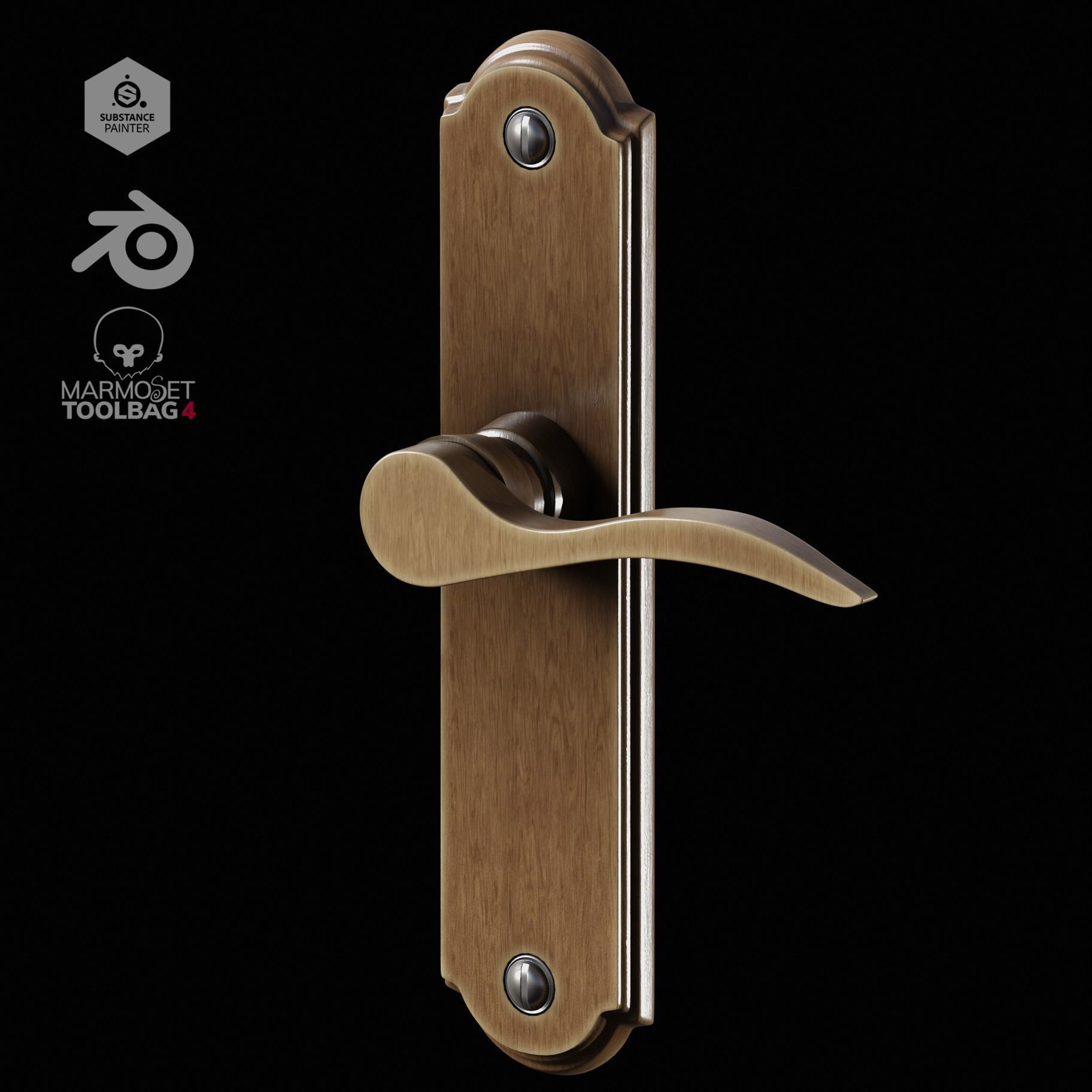 Door Handle free 3D model | CGTrader