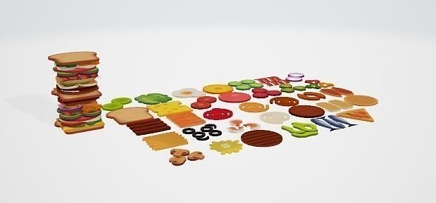 sandwich-assembly 3D model | CGTrader