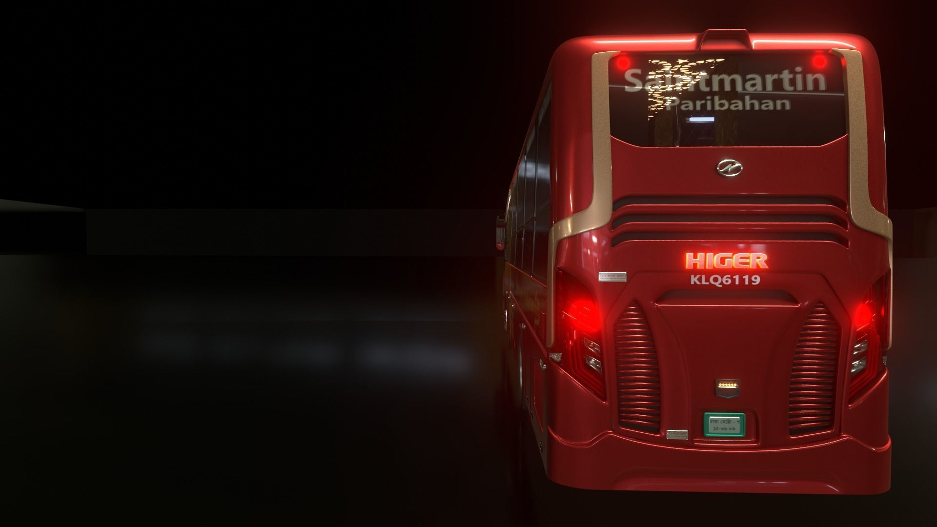 Higer Sleeper Bus 3D model | CGTrader