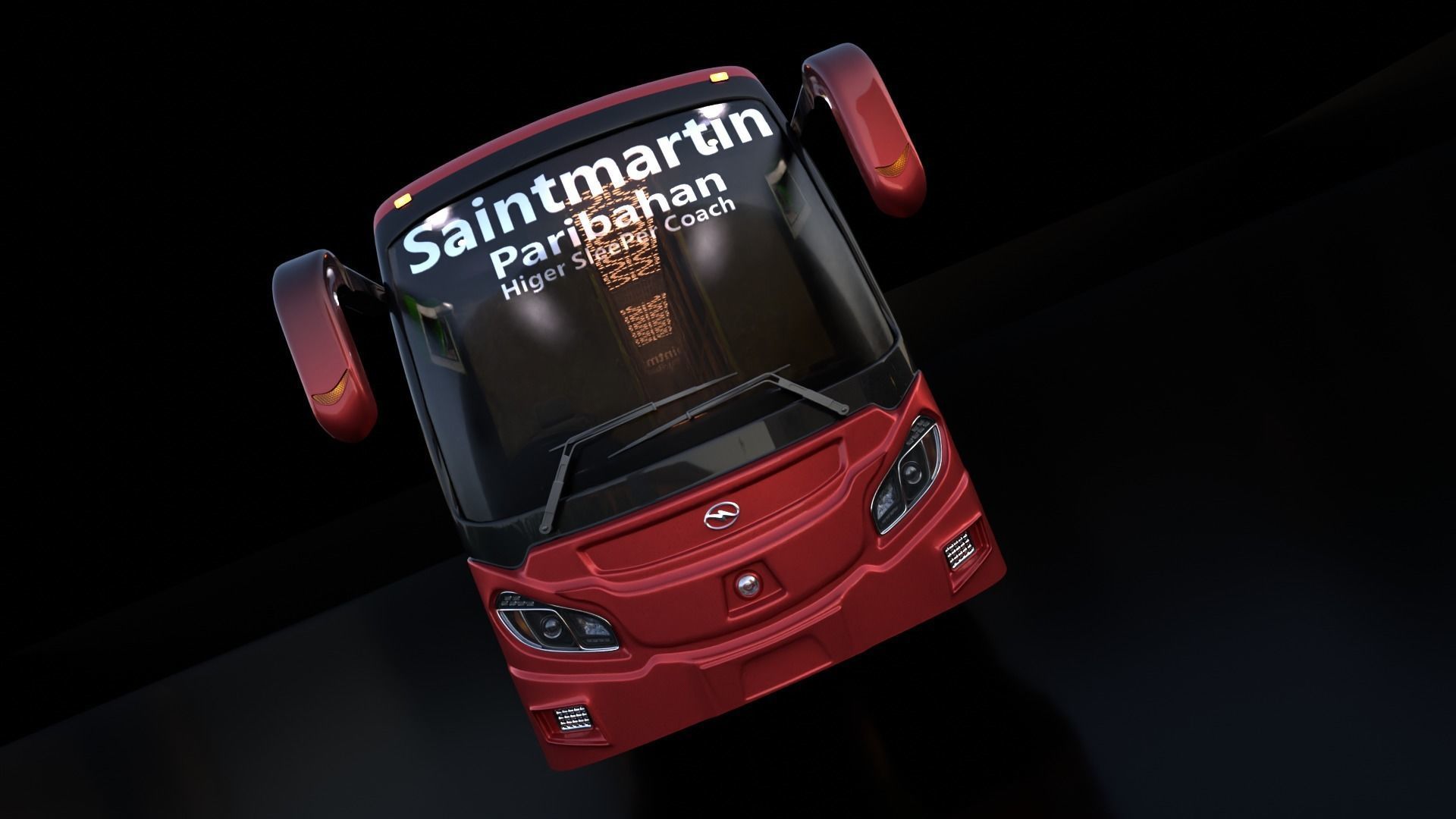 Higer Sleeper Bus 3D model | CGTrader