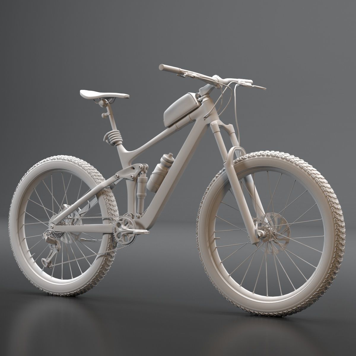 Mountain Bike-Black 3D model | CGTrader