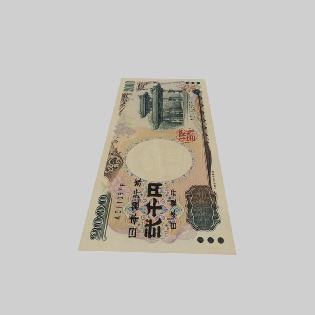 3D model Japan currency VR / AR / low-poly | CGTrader