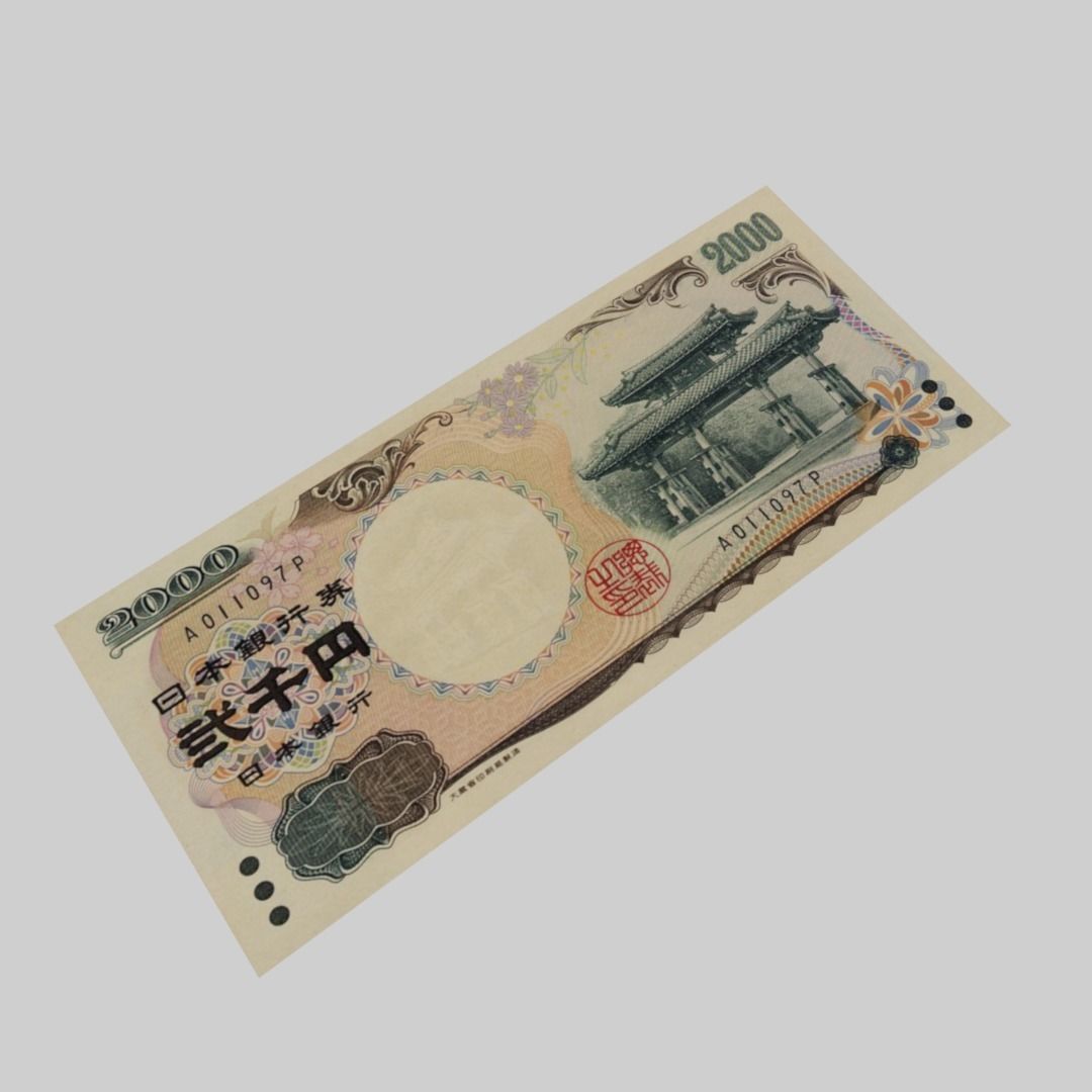 3D model Japan currency VR / AR / low-poly | CGTrader