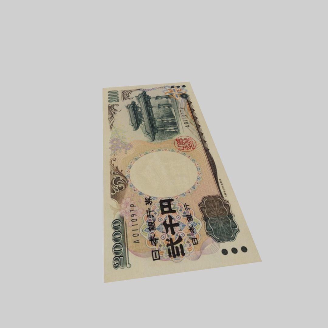 3D model Japan currency VR / AR / low-poly | CGTrader