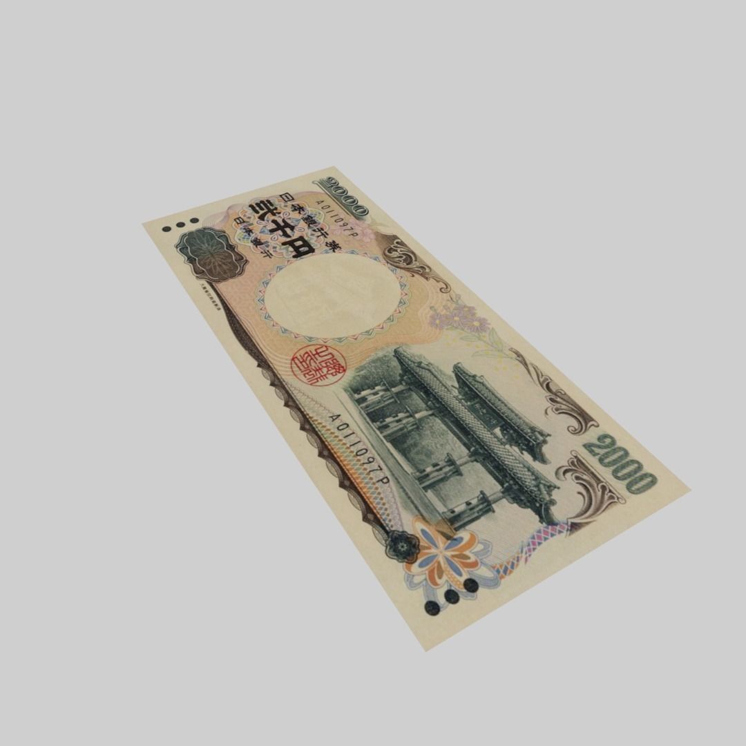 3D model Japan currency VR / AR / low-poly | CGTrader