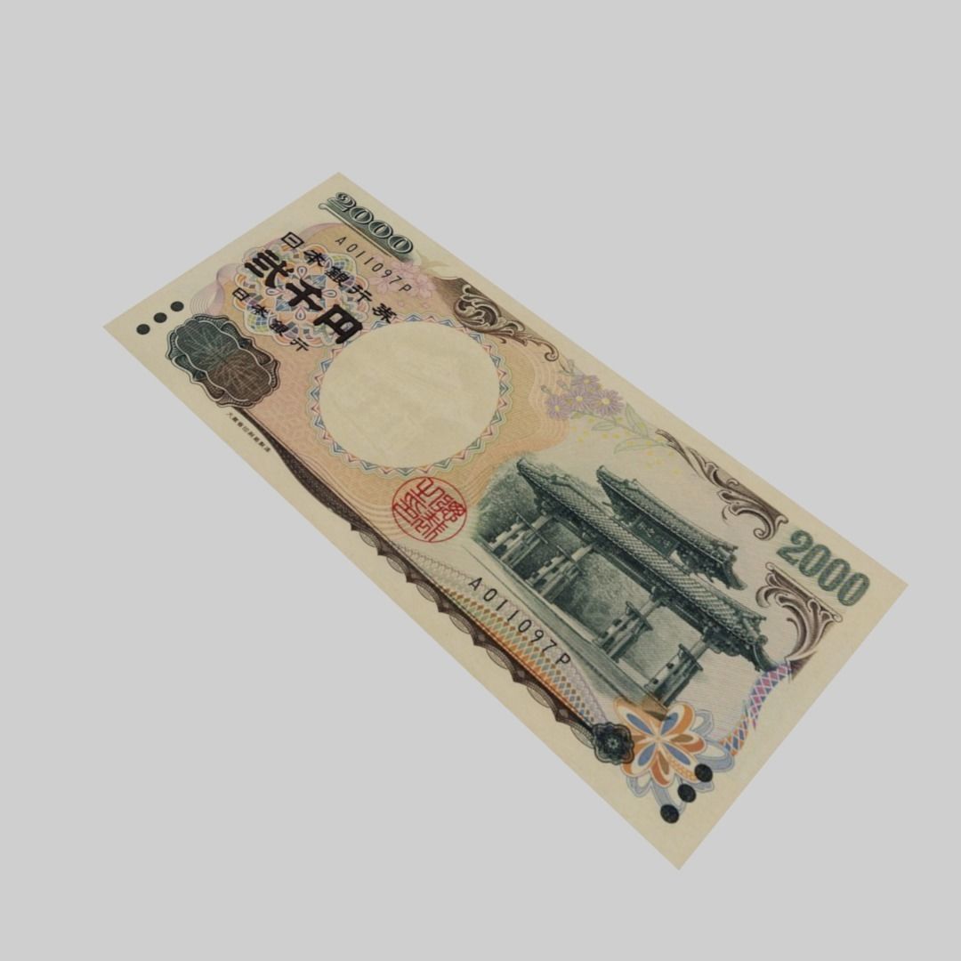 3D model Japan currency VR / AR / low-poly | CGTrader