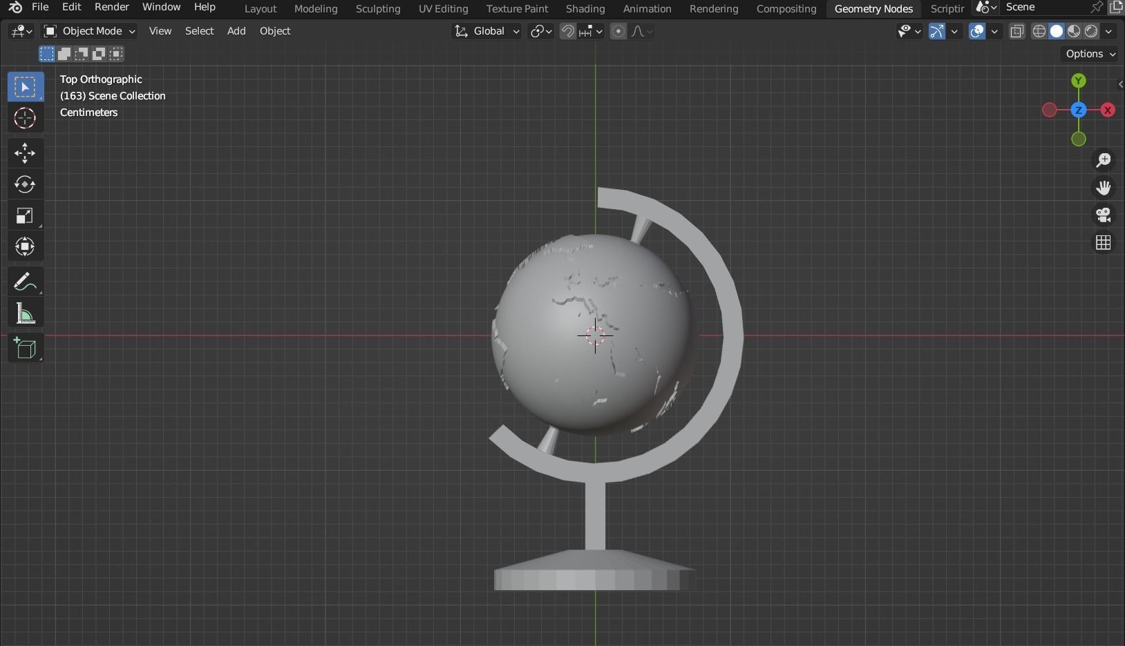 removable spinning earth globe 3D model 3D printable | CGTrader