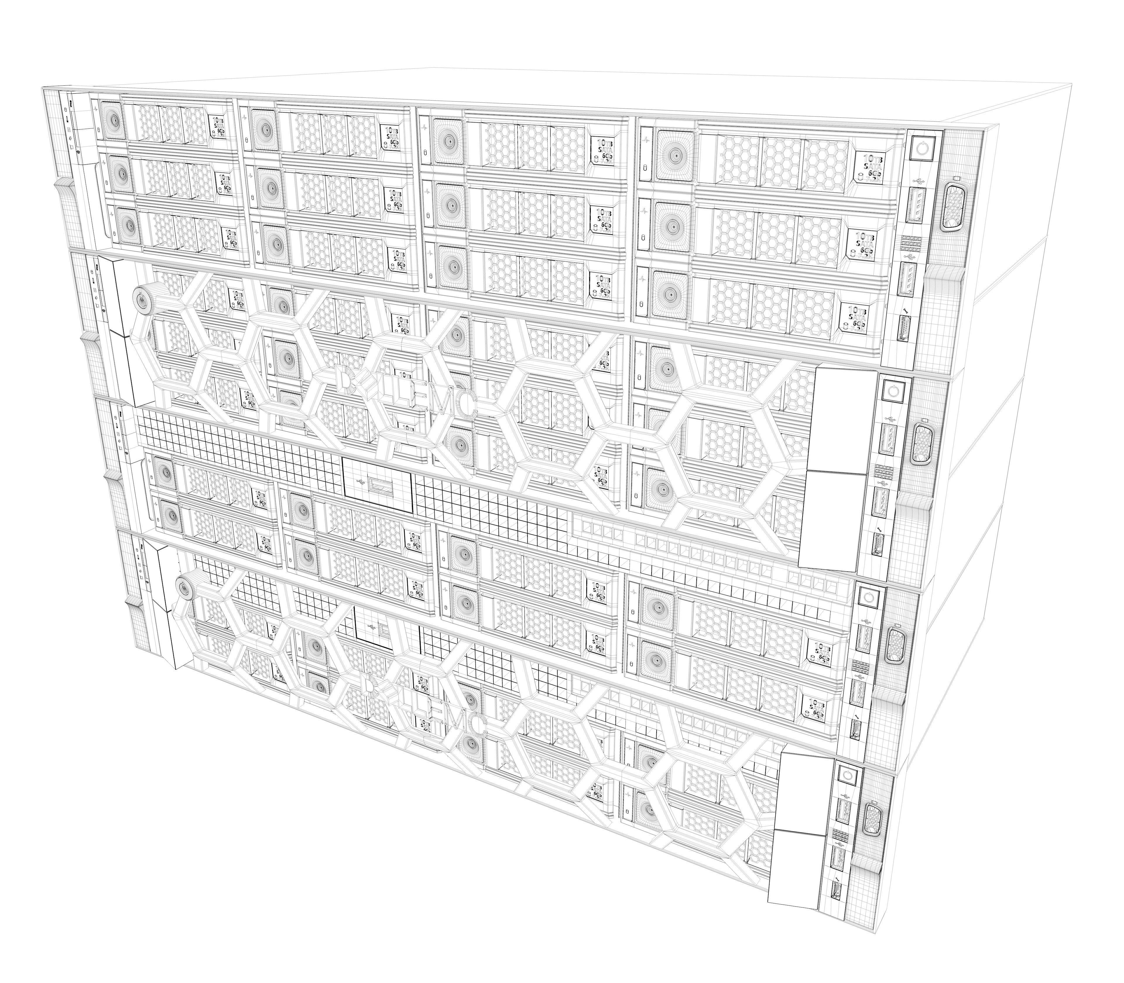 Data Server and Network Rack 3D model | CGTrader
