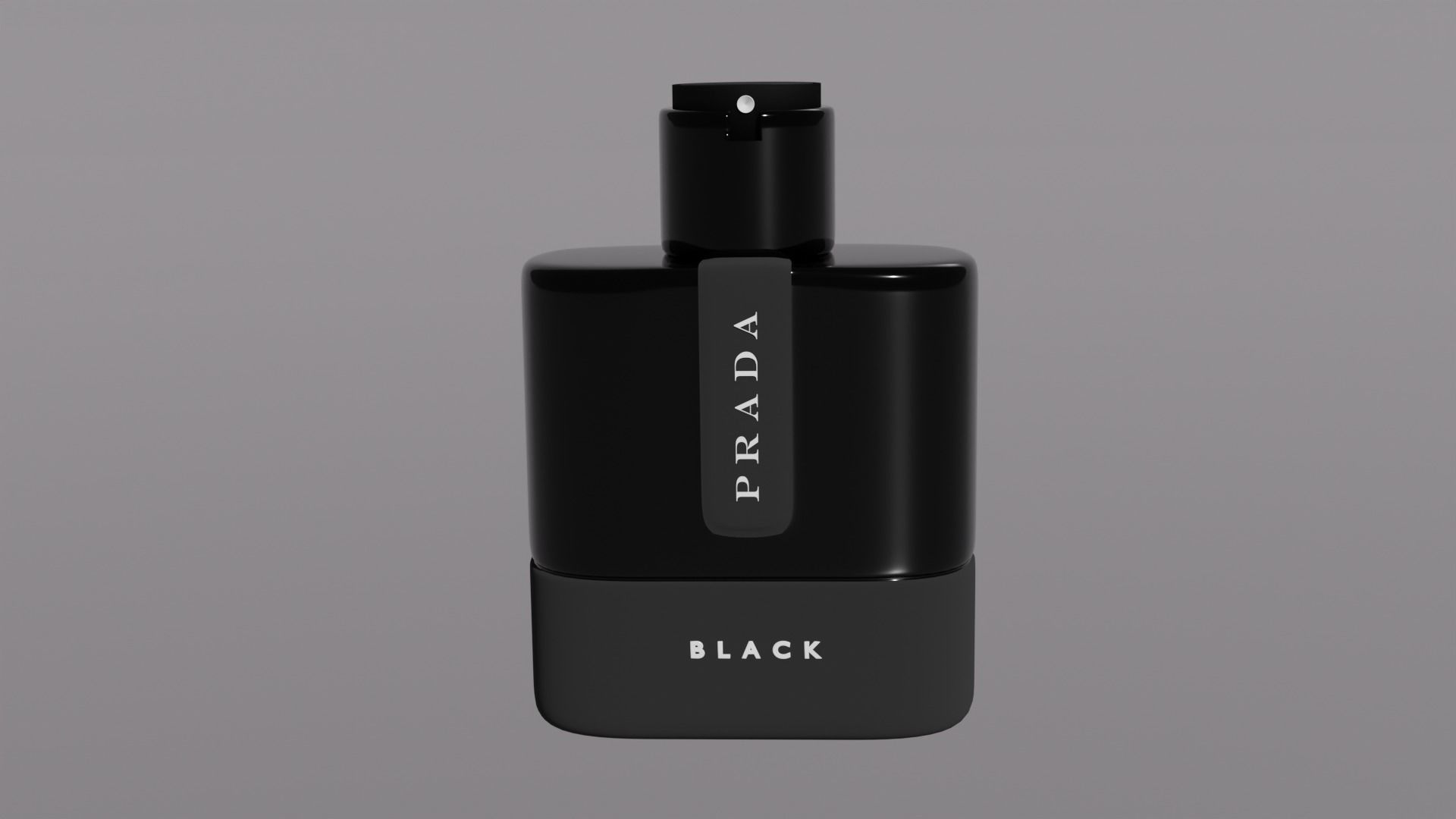 Prada Black perfume free 3D model rigged | CGTrader