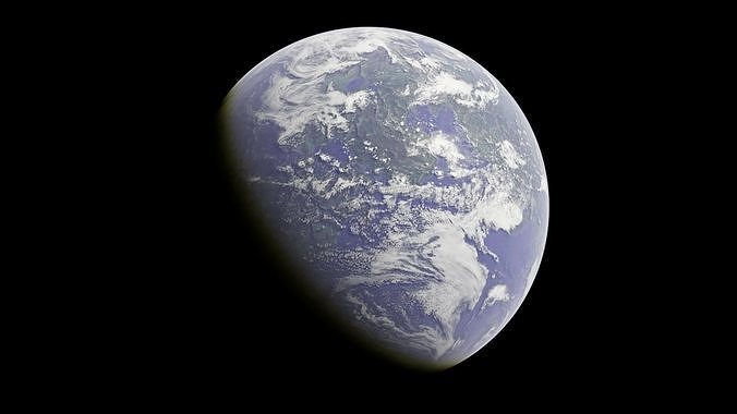 3D model Verdant Water Planet 3D Model VR / AR / low-poly | CGTrader