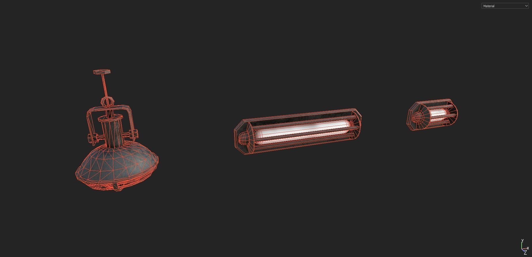 3D model Lights Prop Pack 2 VR / AR / low-poly | CGTrader