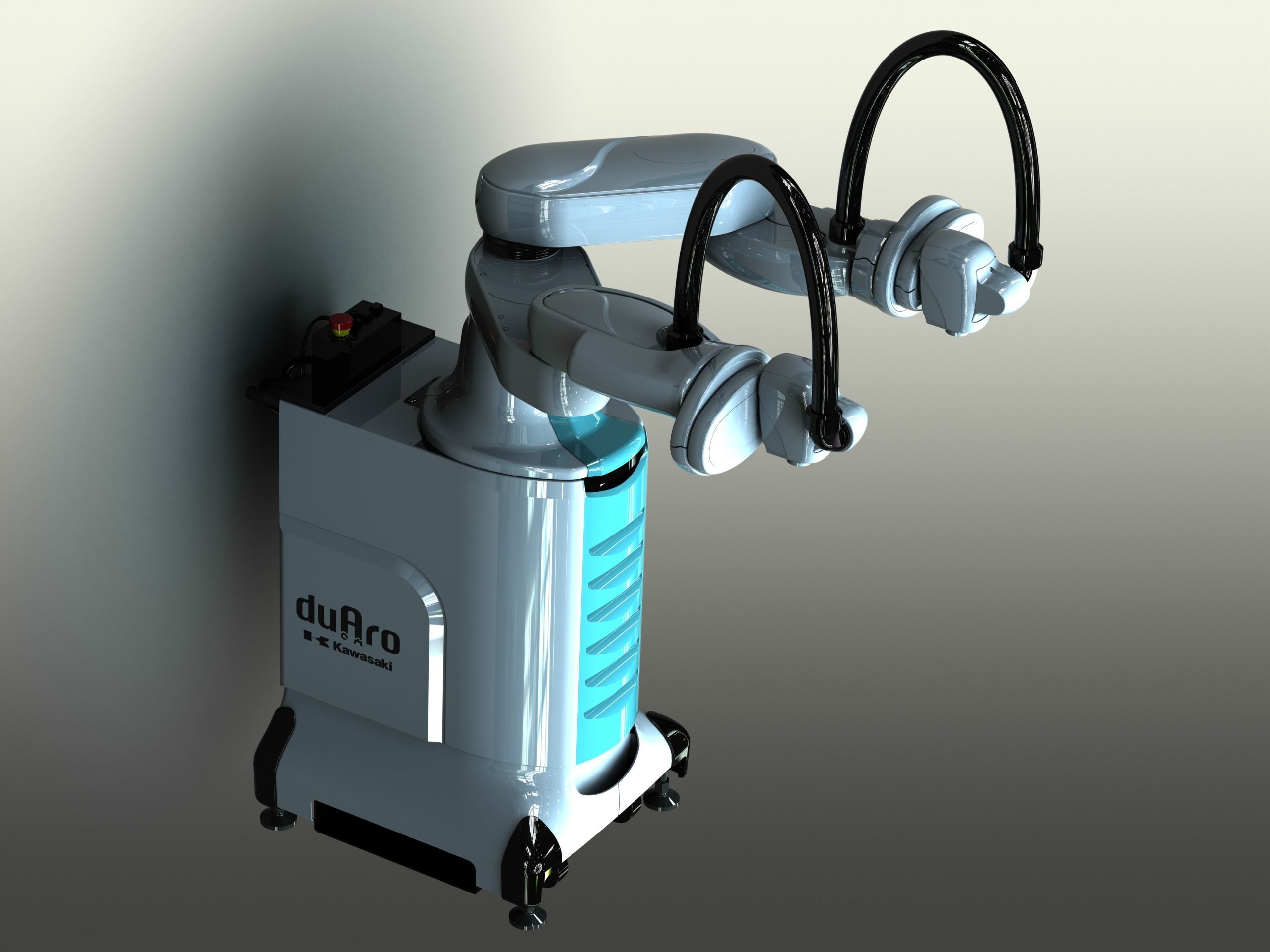COLLABORATIVE ROBOT duAro2 free 3D model rigged | CGTrader