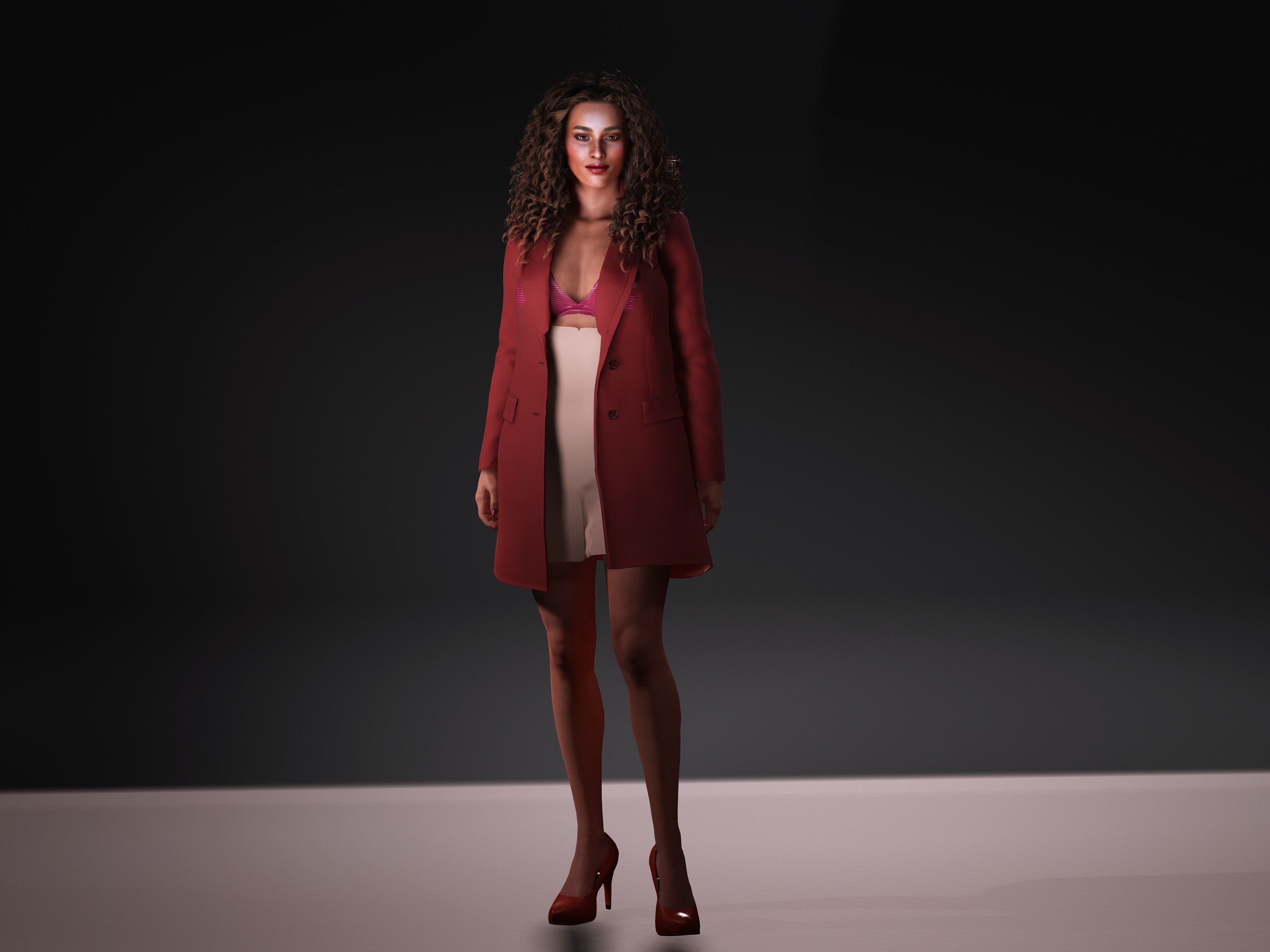 3D model Vashti-Female Character VR / AR / low-poly | CGTrader