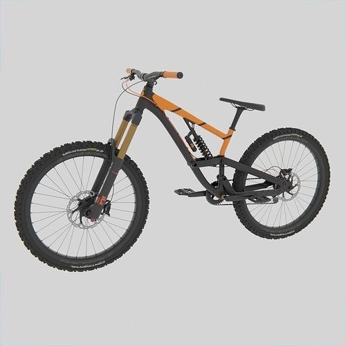 Mountain bike PBR 3D model | CGTrader