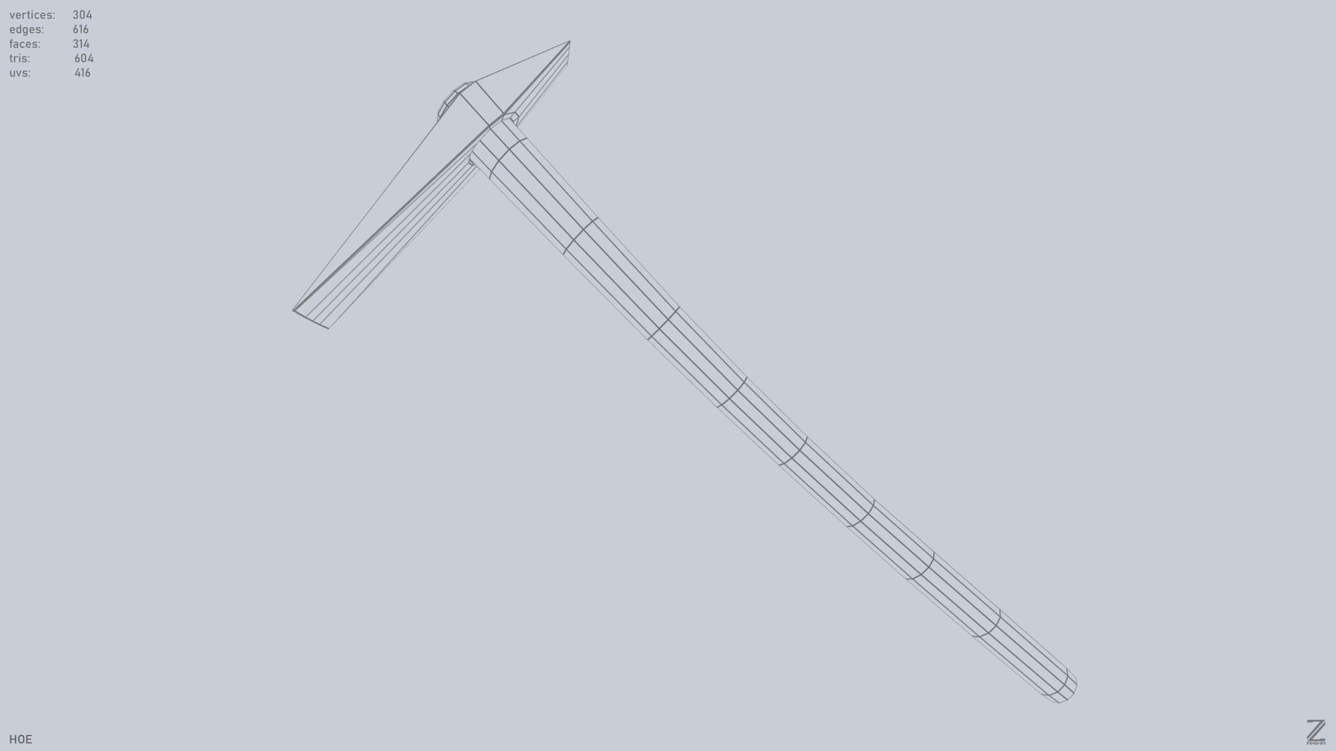 3D model Farm hoe VR / AR / low-poly | CGTrader