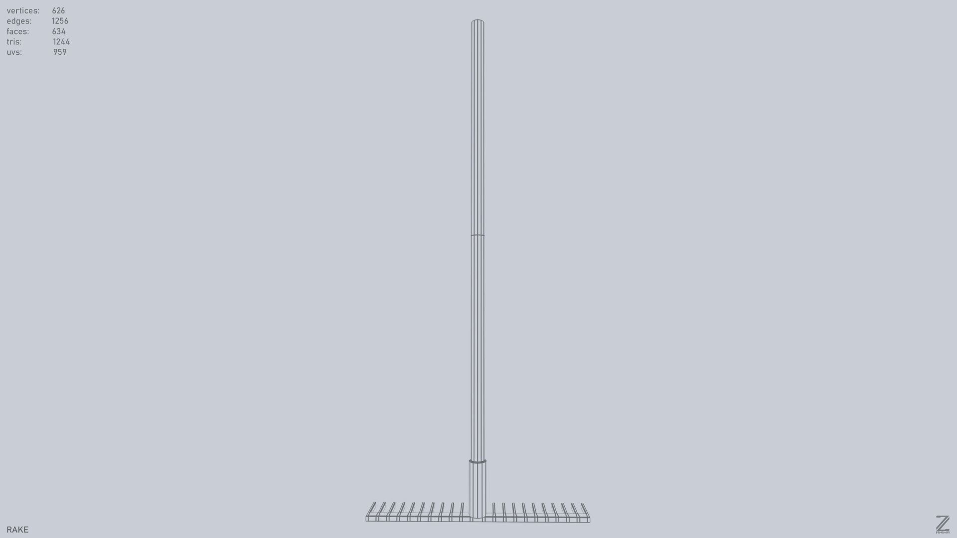 3D model Farm rake VR / AR / low-poly | CGTrader