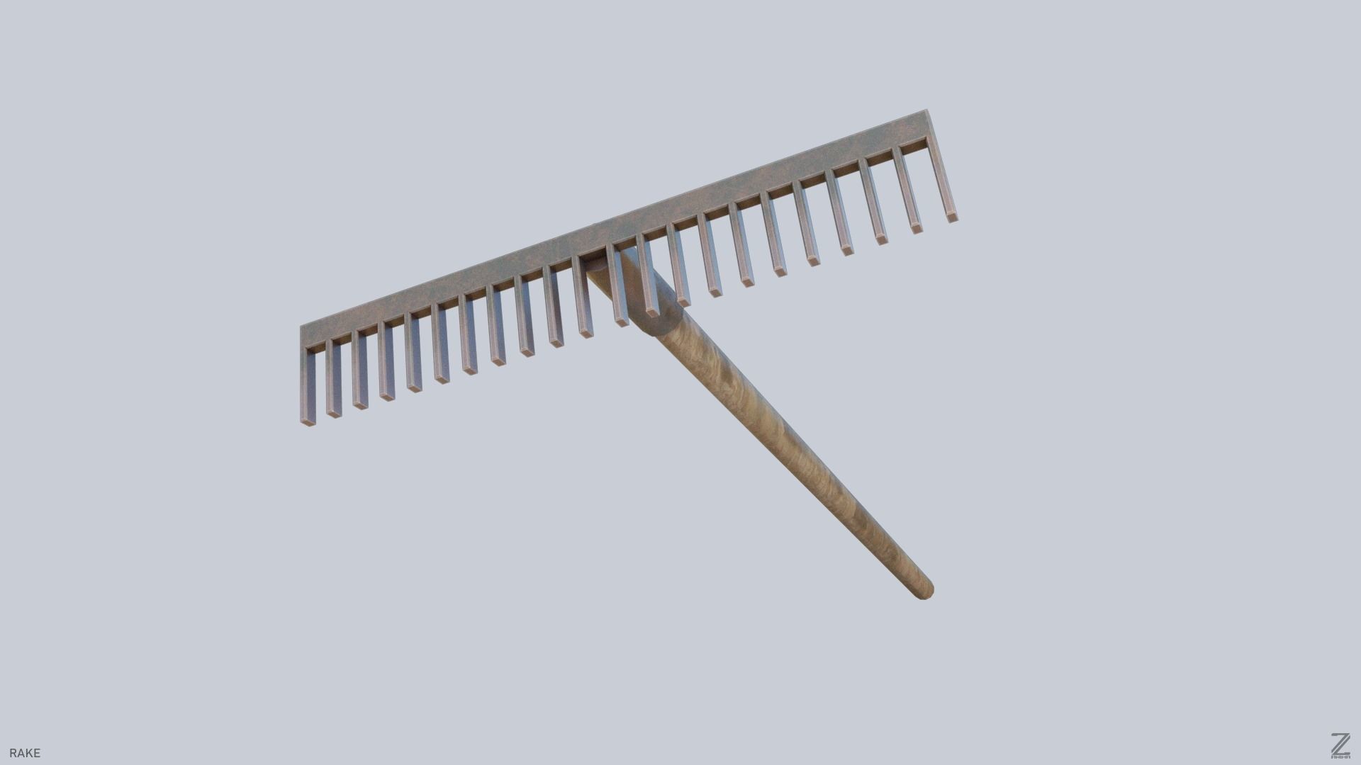 3D model Farm rake VR / AR / low-poly | CGTrader