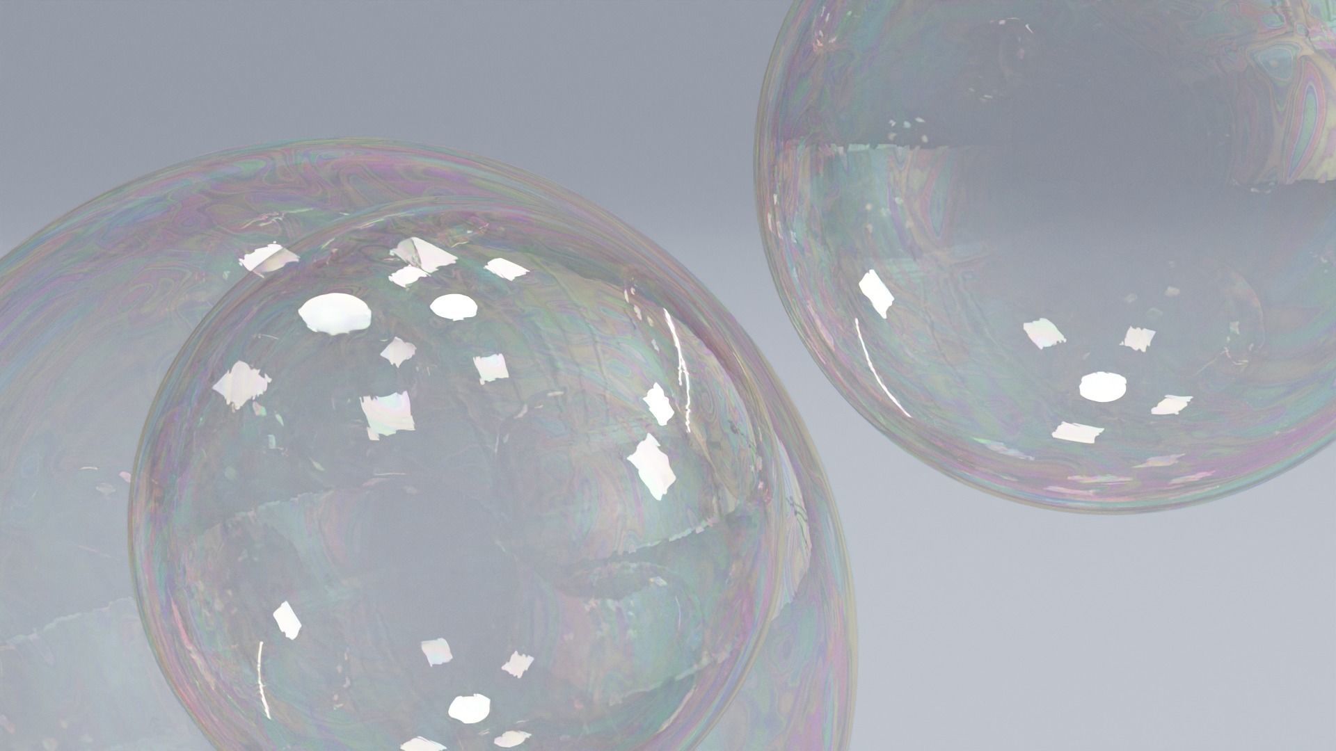 Blender Cycles - realistic iridescent soap bubbles Texture animated | CGTrader