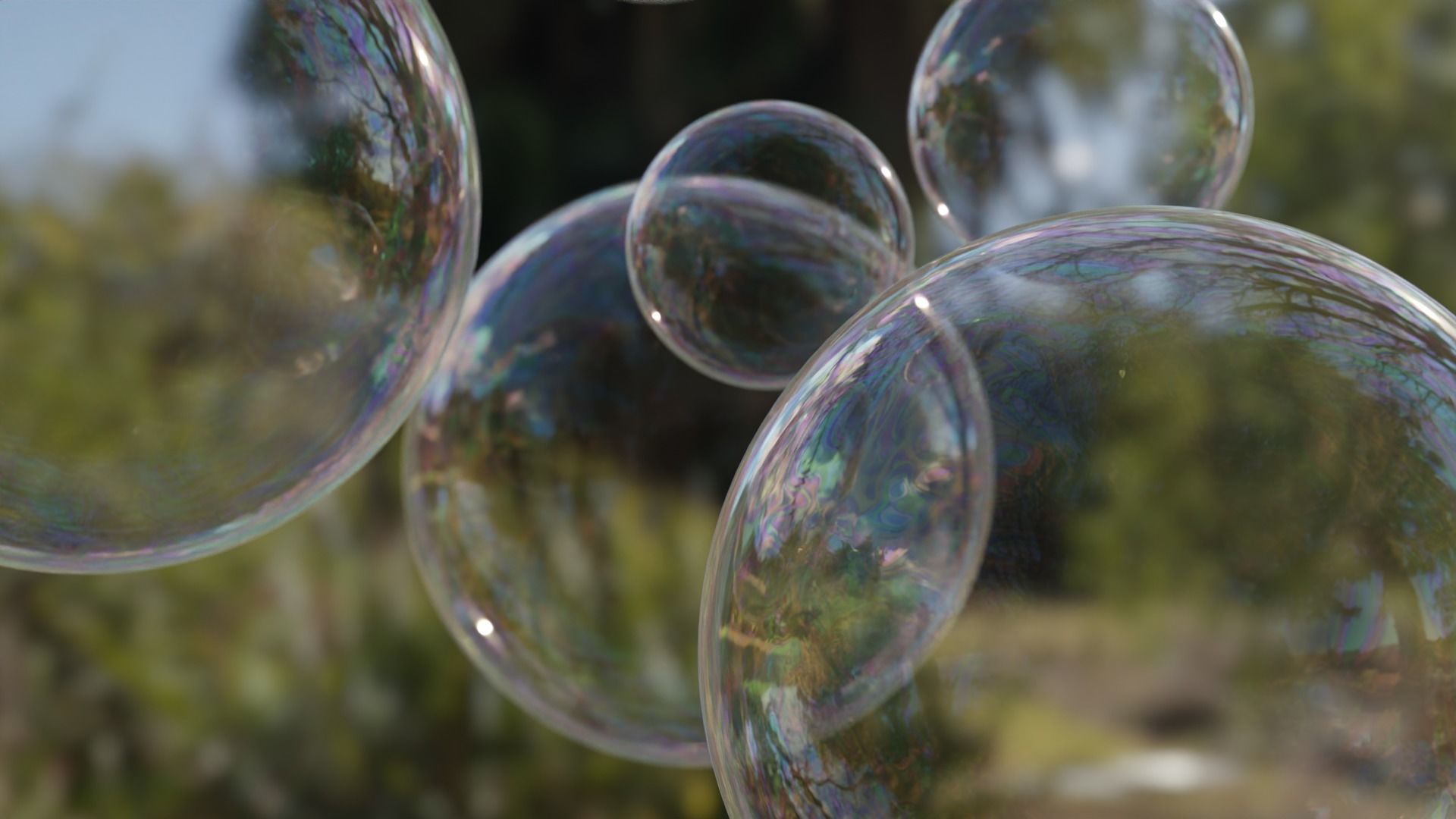 Blender Cycles - realistic iridescent soap bubbles Texture animated | CGTrader