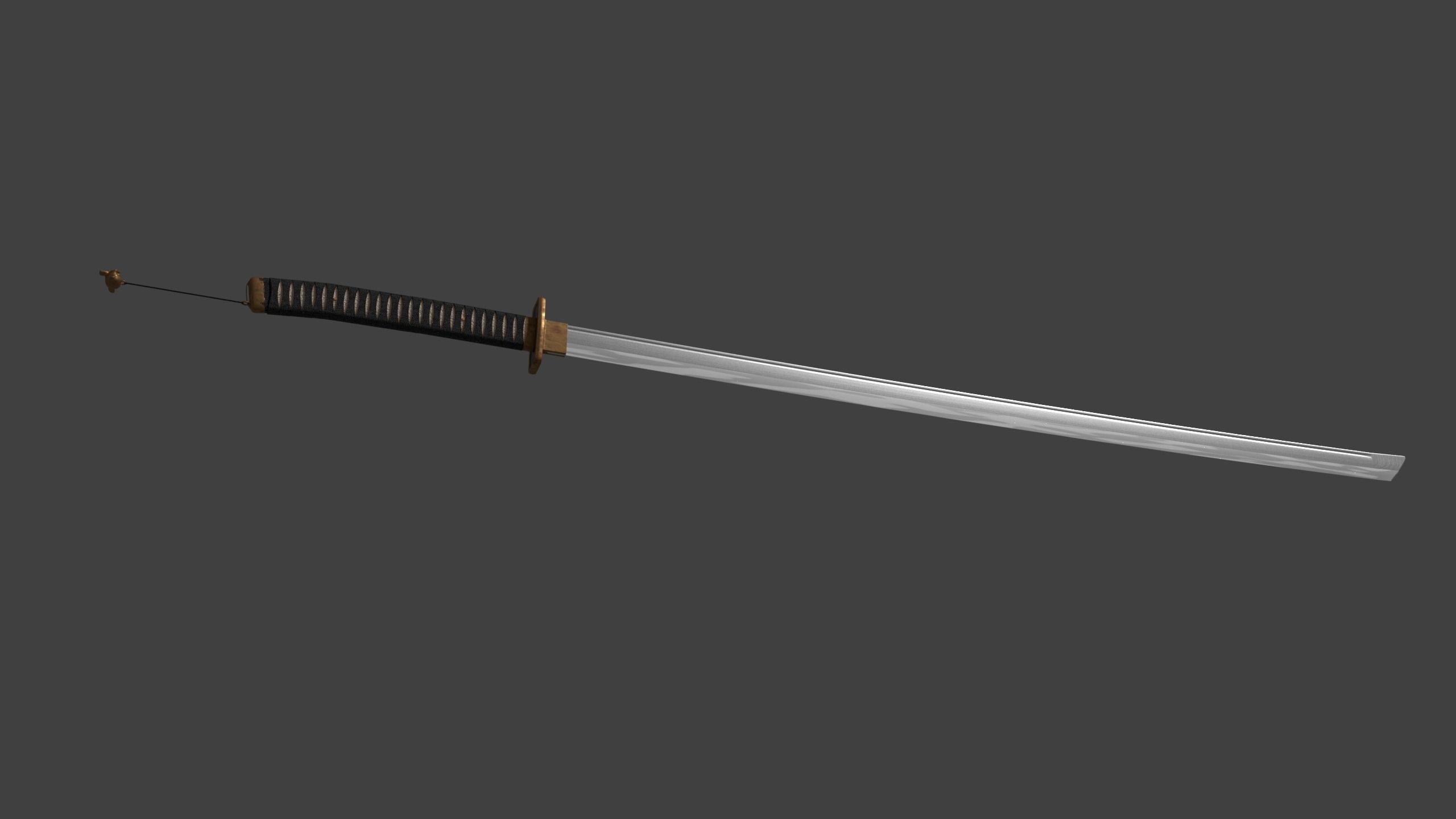 Fictional Katana Style Sword 3D model | CGTrader