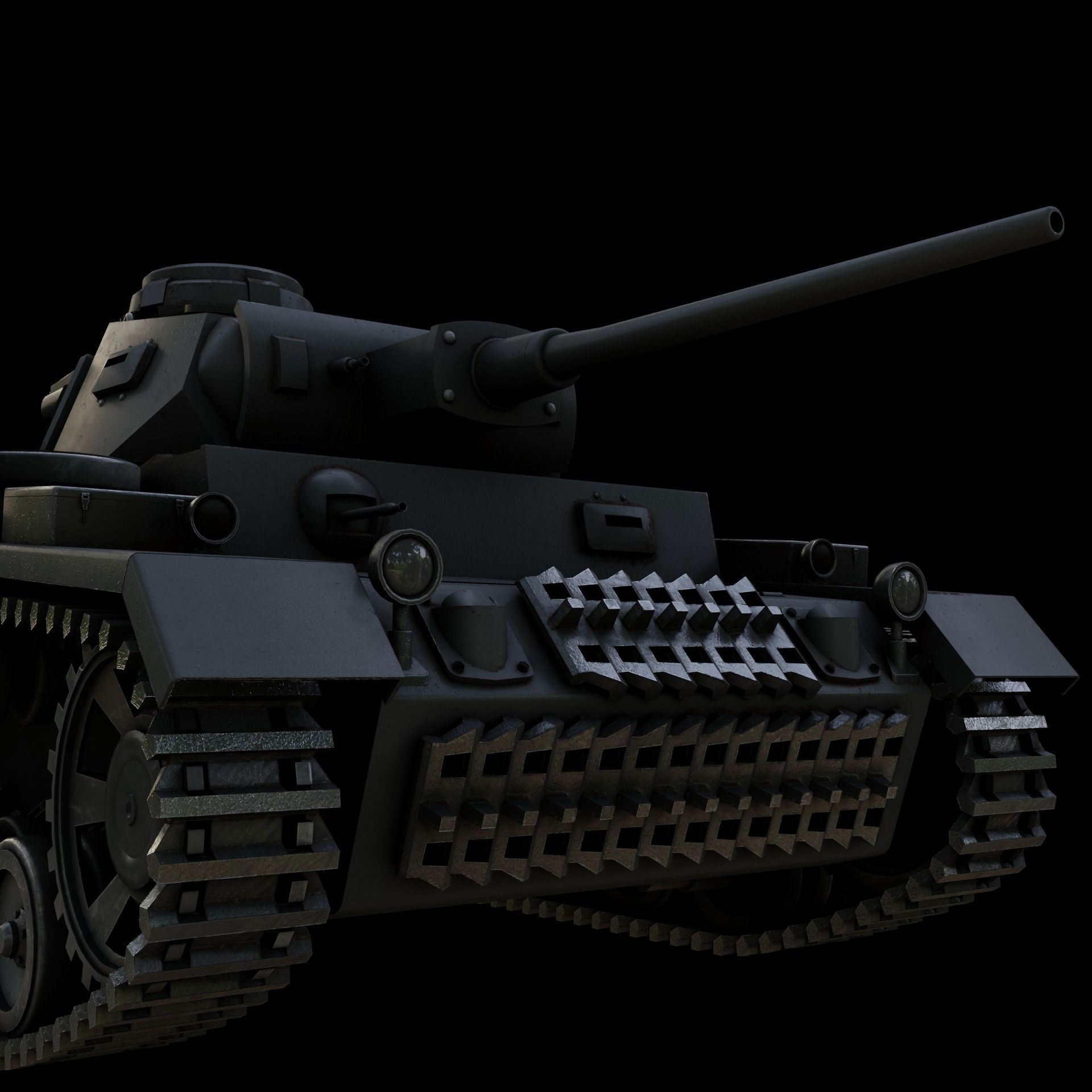 3D model Panzer III J VR / AR / low-poly | CGTrader