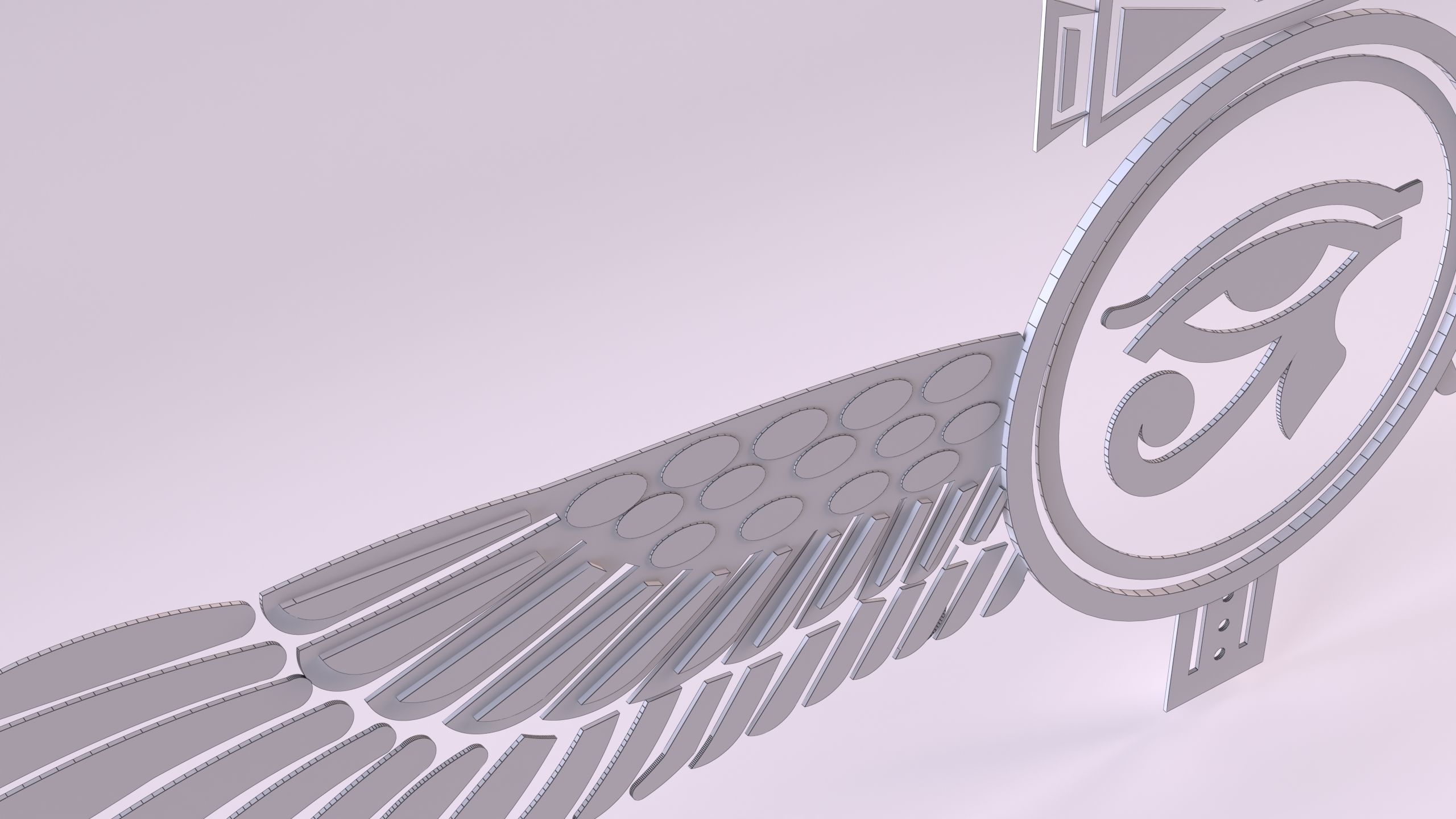 3D model Egyptian Symbols - 013 VR / AR / low-poly | CGTrader