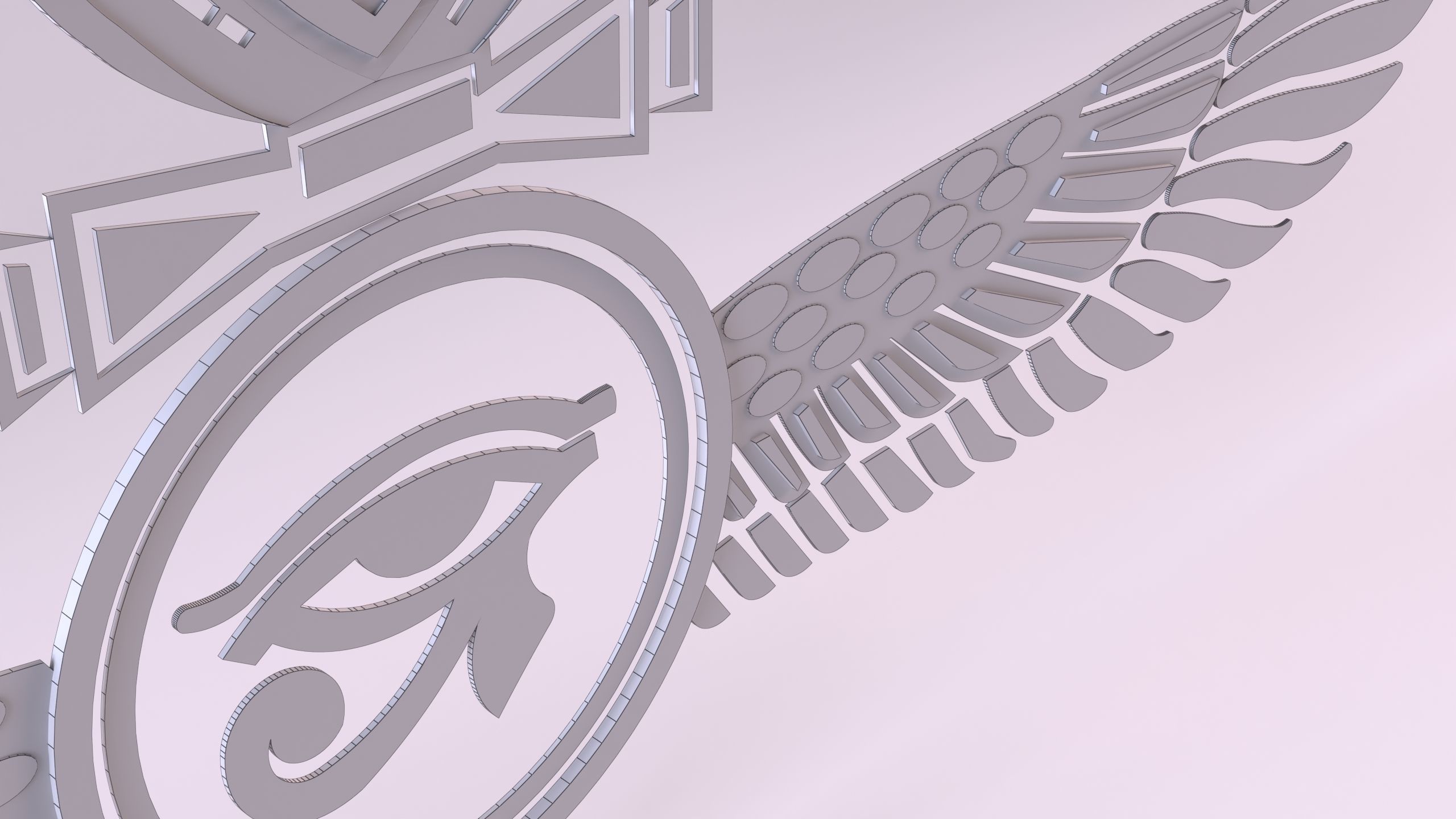 3D model Egyptian Symbols - 013 VR / AR / low-poly | CGTrader