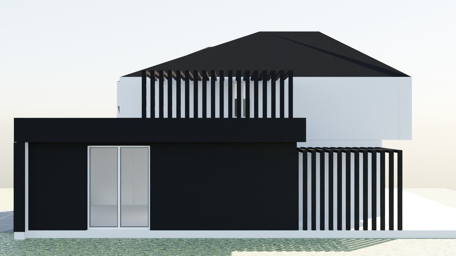 empty two-story house 3D model rigged | CGTrader