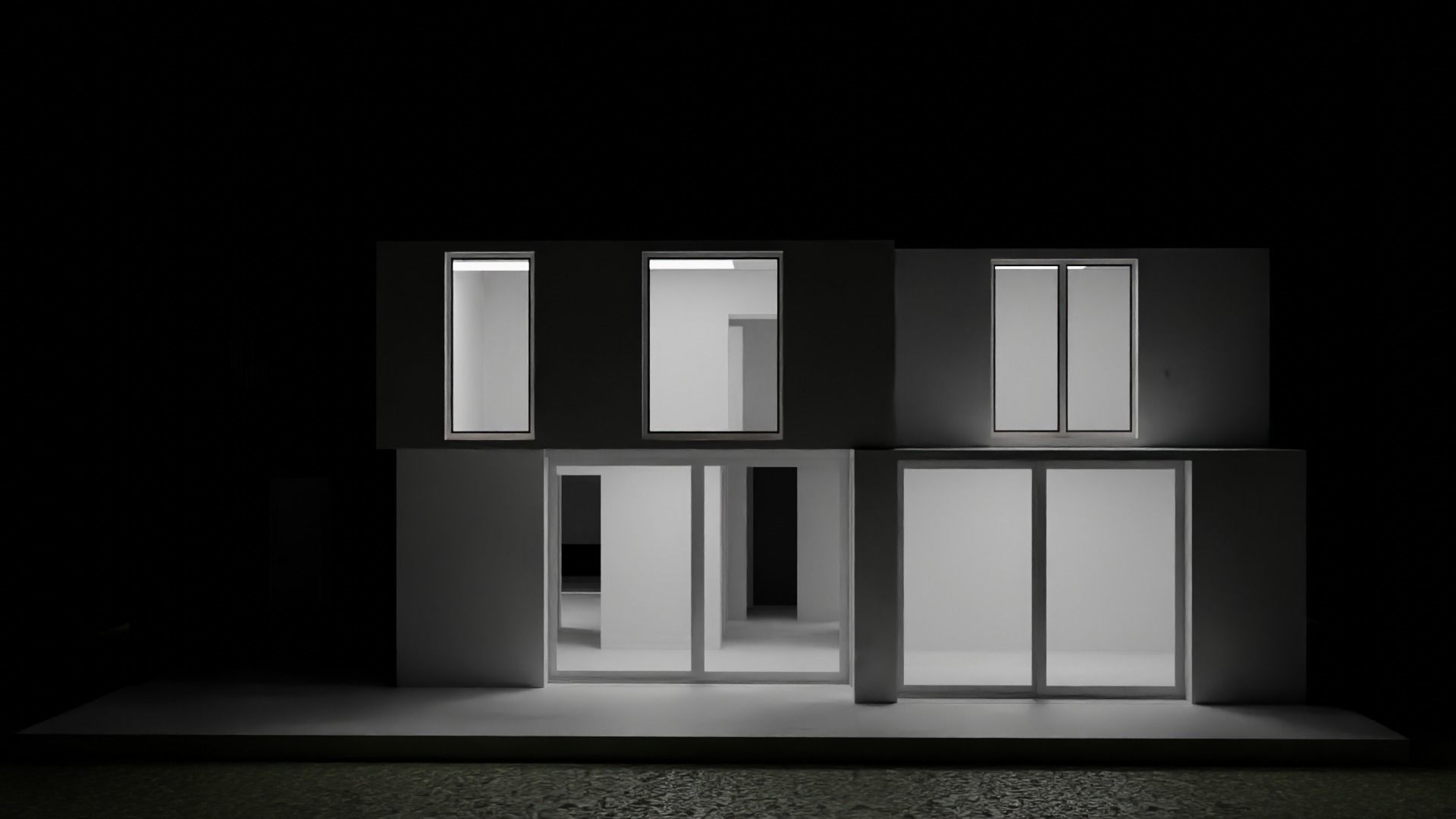 empty two-story house 3D model rigged | CGTrader